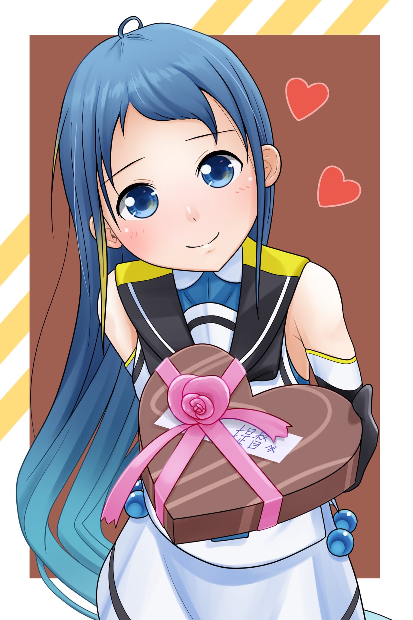 The Big ImageBoard (TBIB) - 1girl blue eyes blue hair box commentary ...