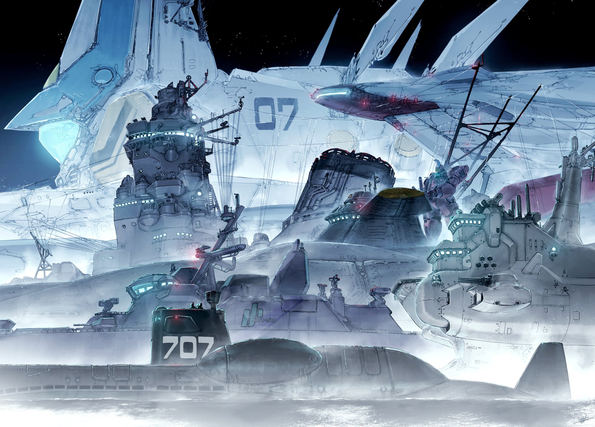 The Big ImageBoard (TBIB) - after war gundam x battle 7 battleship ...