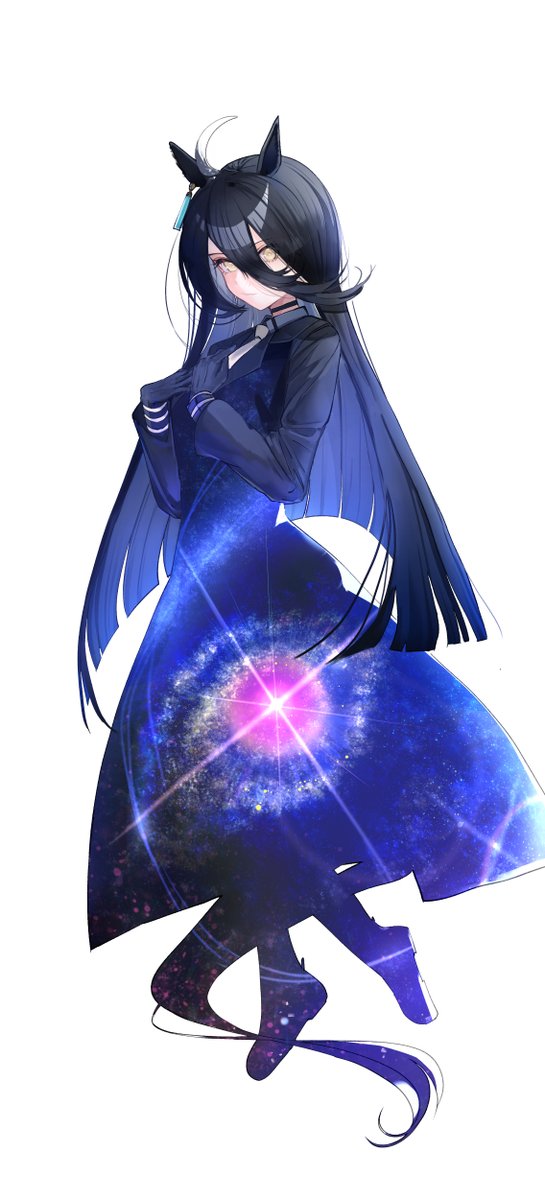 The Big ImageBoard (TBIB) - 1girl ahoge animal ears black choker black coat black gloves black ...