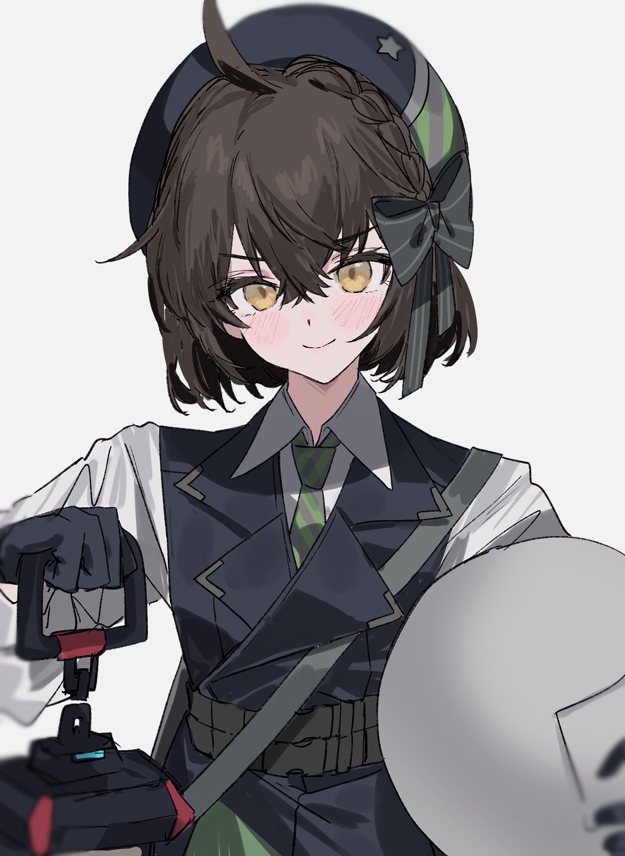 The Big ImageBoard (TBIB) - 1girl ahoge aogisa azur lane bangs beret black gloves black hair ...