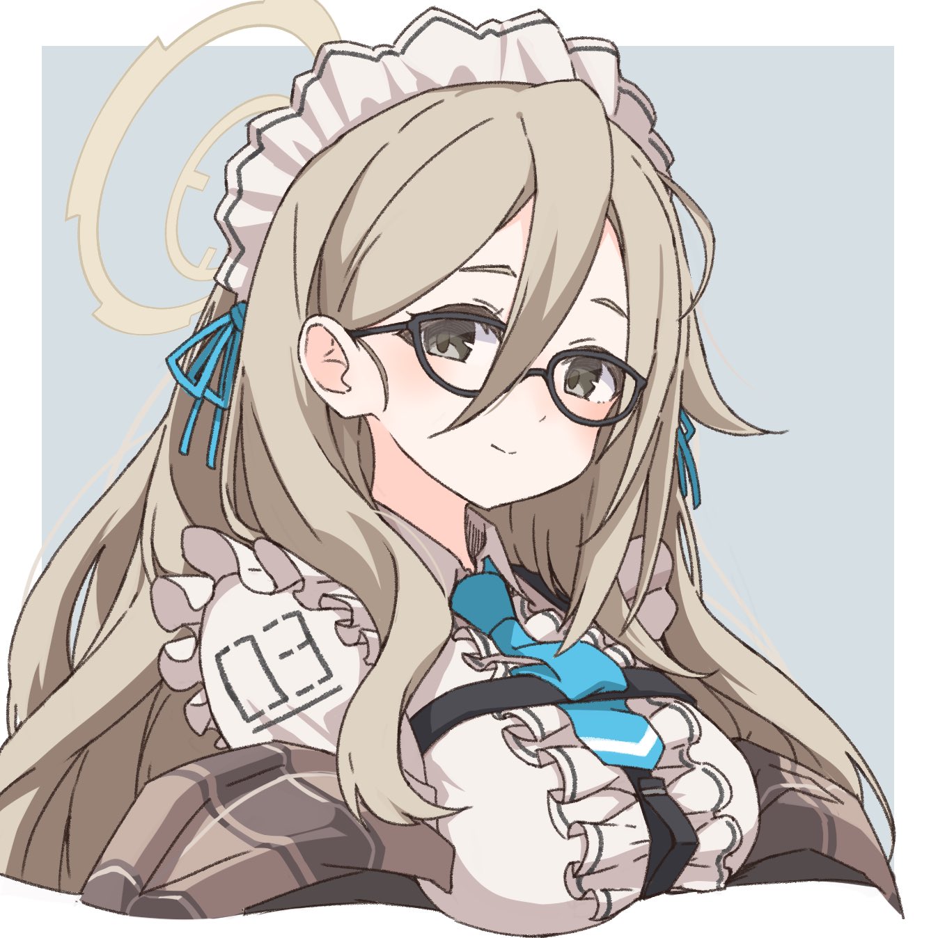 The Big ImageBoard (TBIB) - 1girl akane (blue archive) black-framed eyewear blue archive blue ...