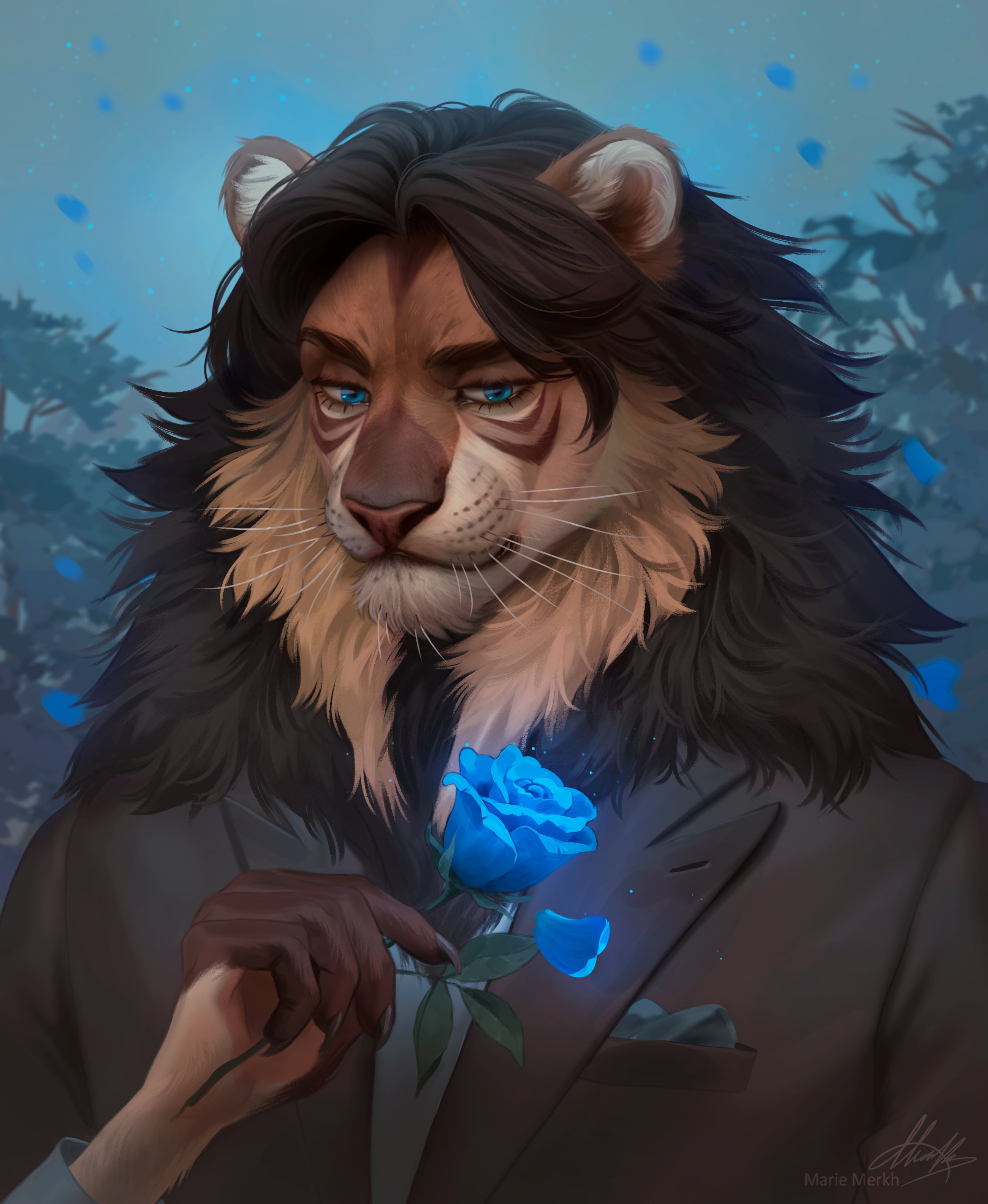 The Big ImageBoard (TBIB) - absurd res anthro black clothing black hair black jacket black mane ...