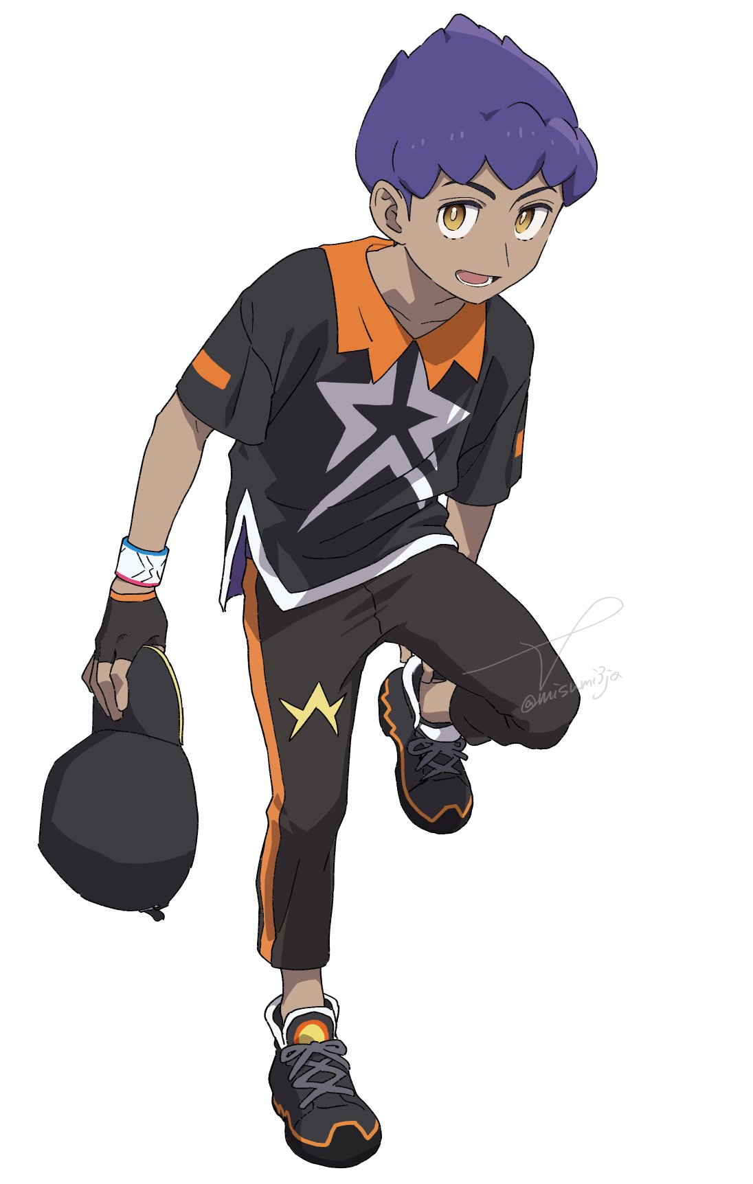The Big ImageBoard (TBIB) - 1boy :d adjusting footwear black hat bright ...