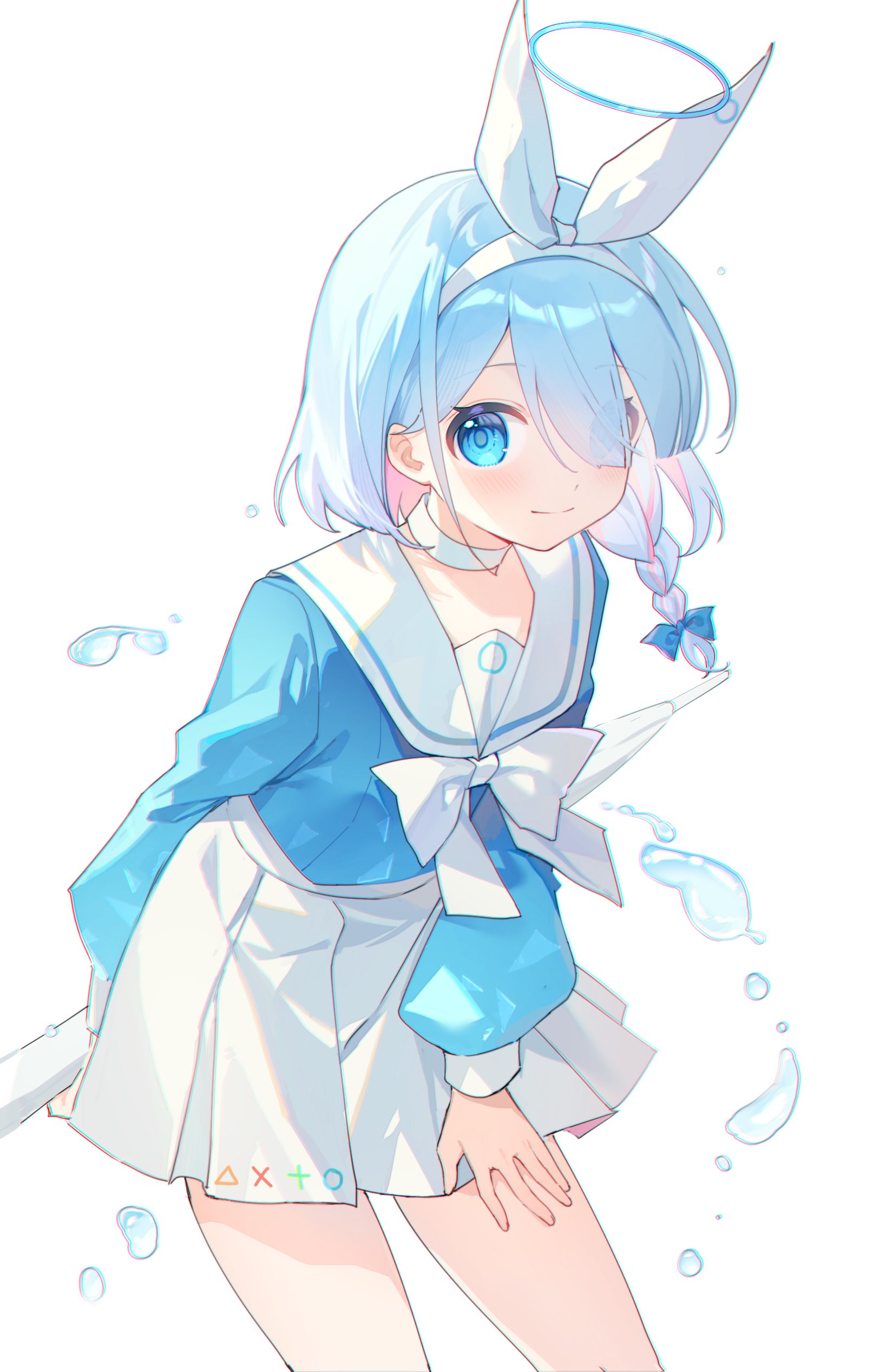 The Big ImageBoard (TBIB) - 1girl absurdres arona (blue archive) blue archive blue bow blue eyes ...