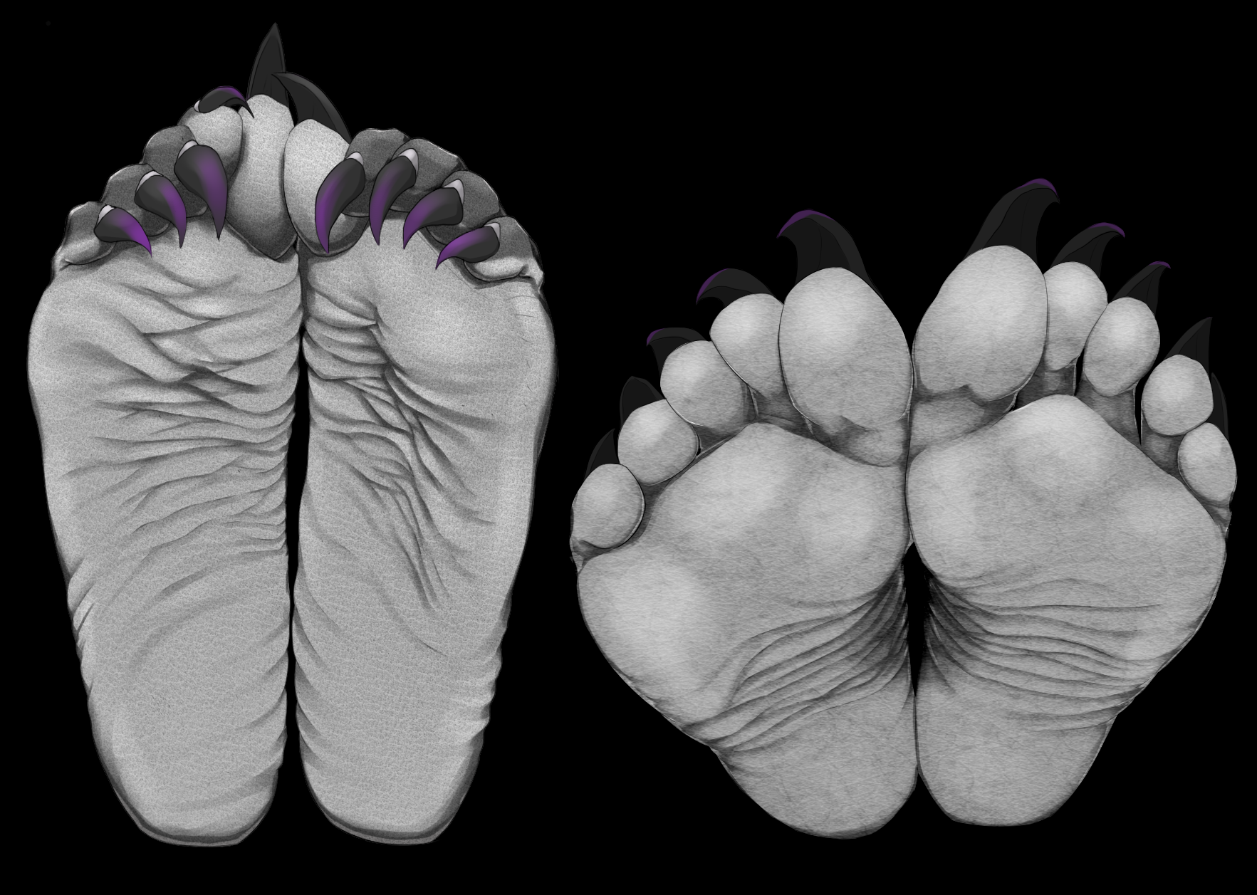 The Big ImageBoard (TBIB) - 5 toes ambiguous gender barefoot claws feet foot focus hi res ...