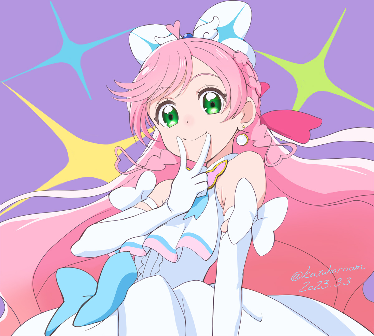 The Big Imageboard Tbib 1girl Ahoge Ascot Bangs Blue Bow Bow