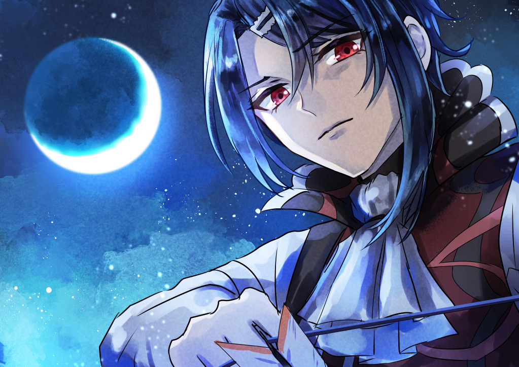 The Big ImageBoard (TBIB) - 1boy alcryst (fire emblem) arrow (projectile) ascot blue hair bow ...