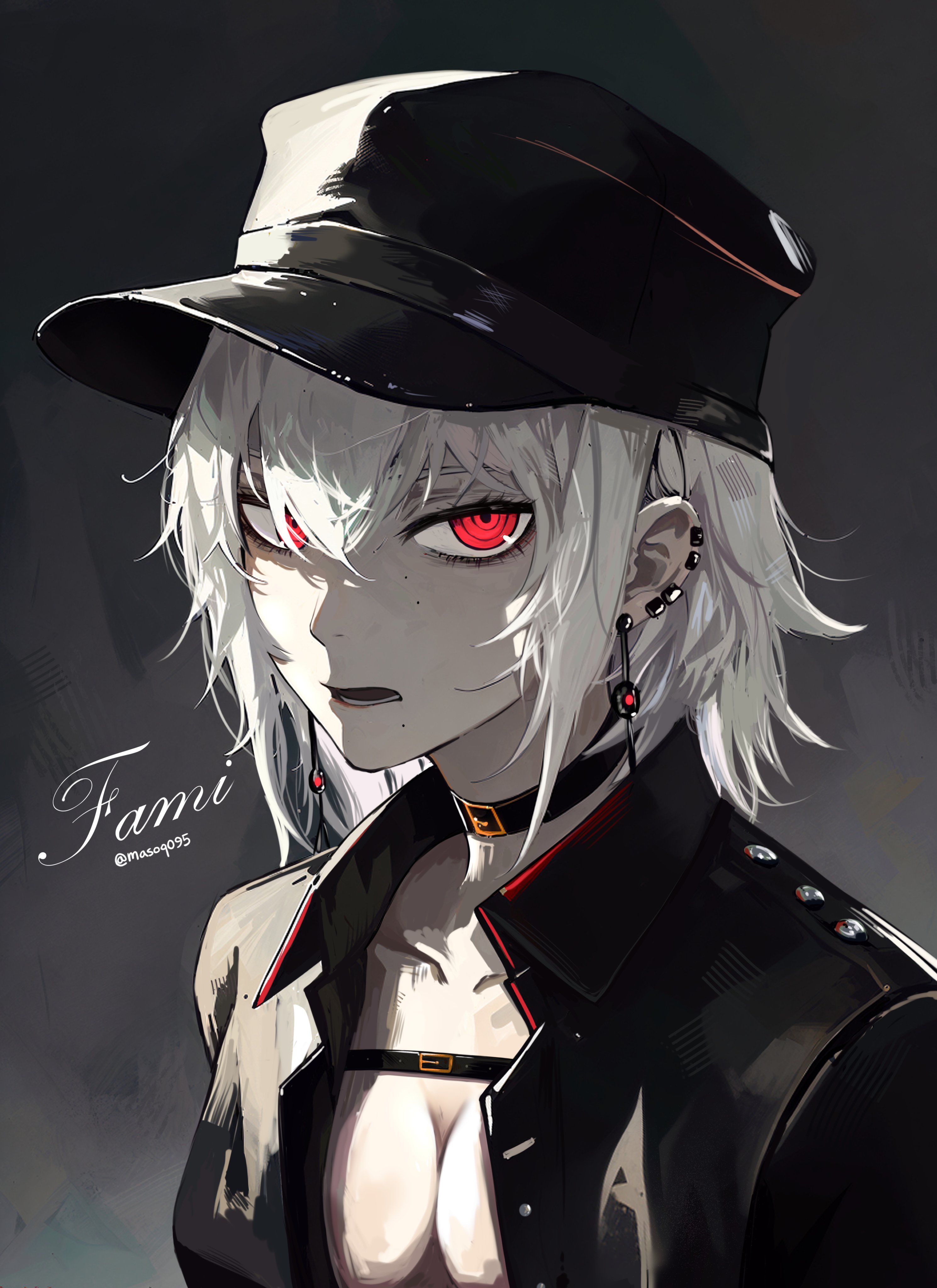 The Big ImageBoard (TBIB) - 1girl absurdres bad id bad twitter id bags under eyes black choker ...