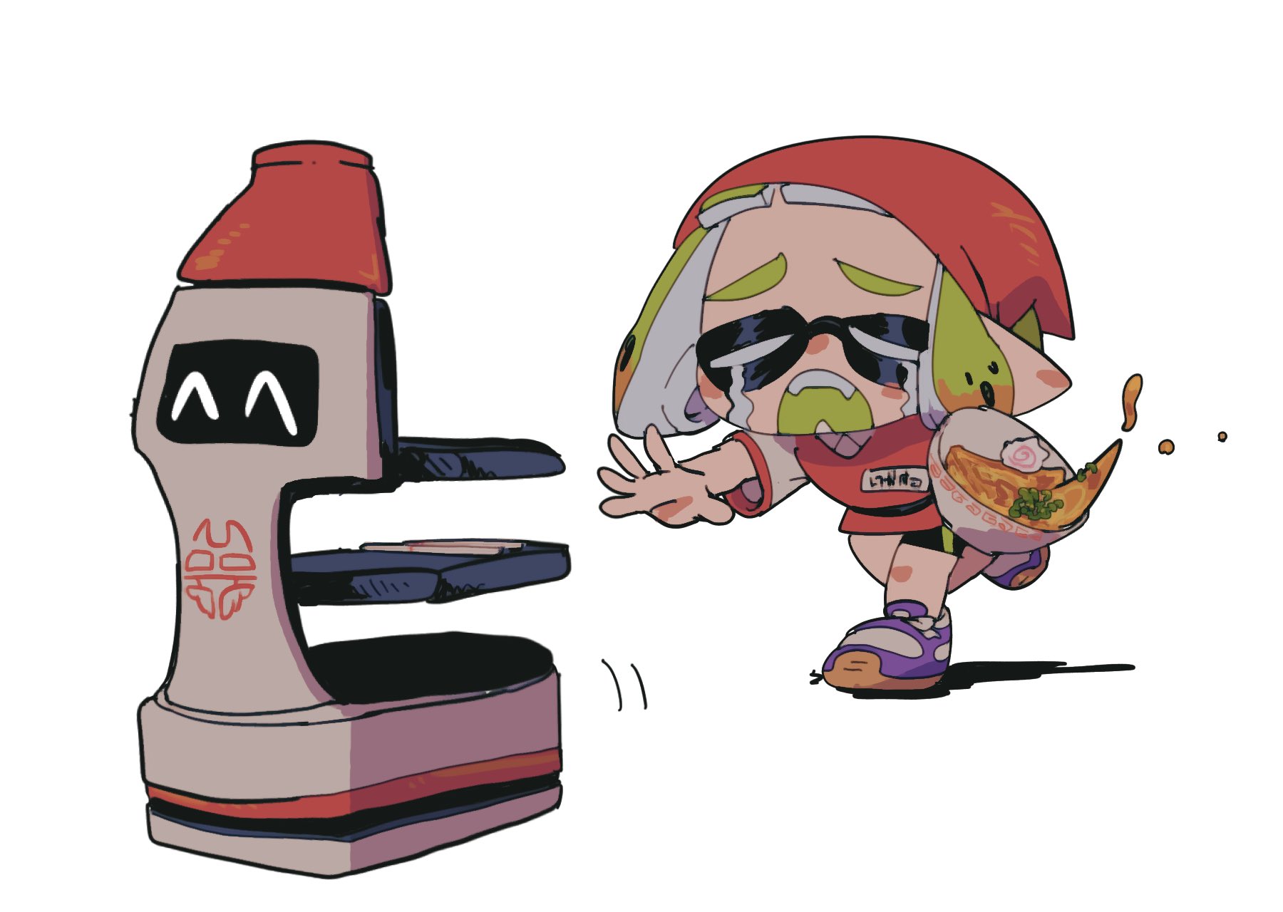 The Big ImageBoard (TBIB) - 1girl ^ ^ bowl closed eyes commentary ...