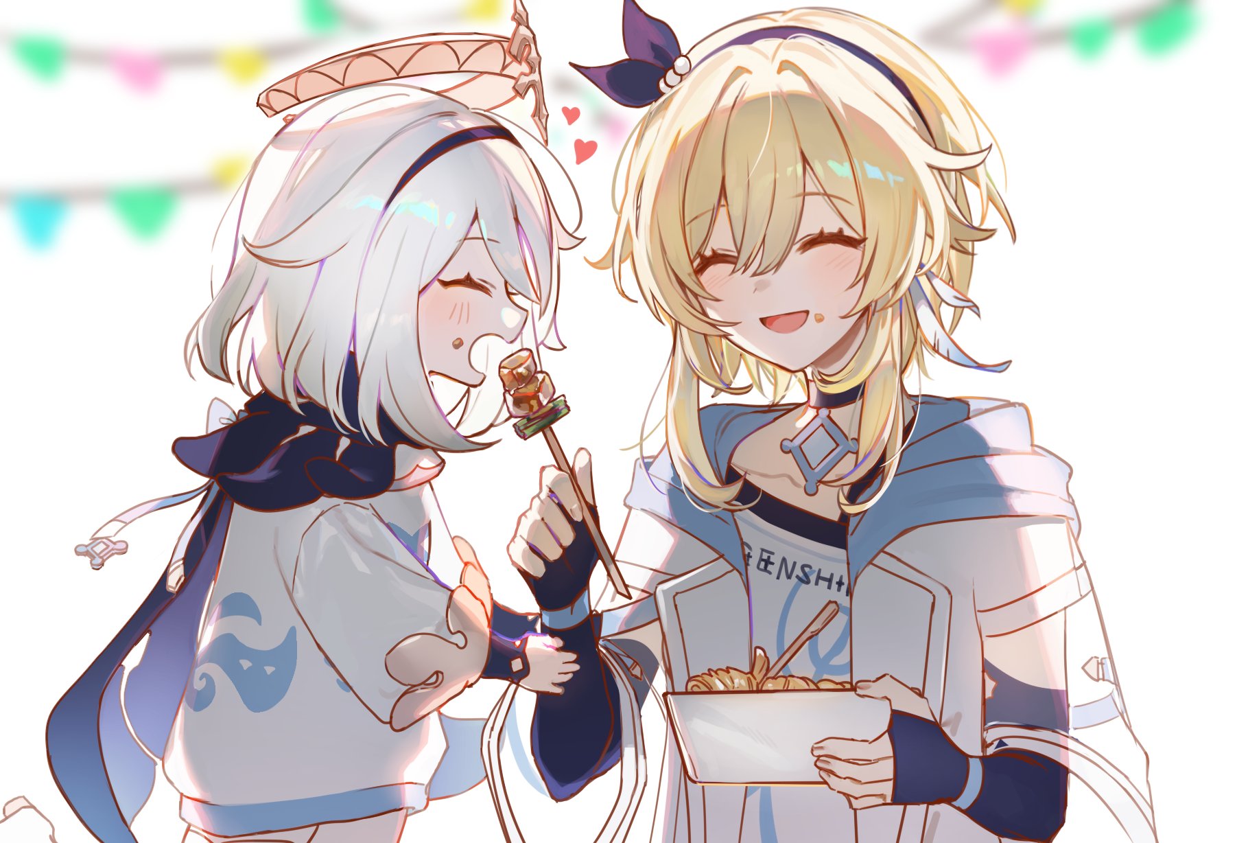 The Big ImageBoard (TBIB) - 2girls ^ ^ blonde hair blush closed eyes ...