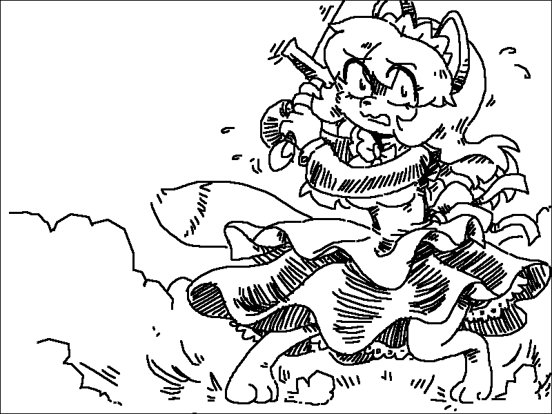 The Big ImageBoard (TBIB) - 4:3 anthro averi (fiddleafox) black and ...