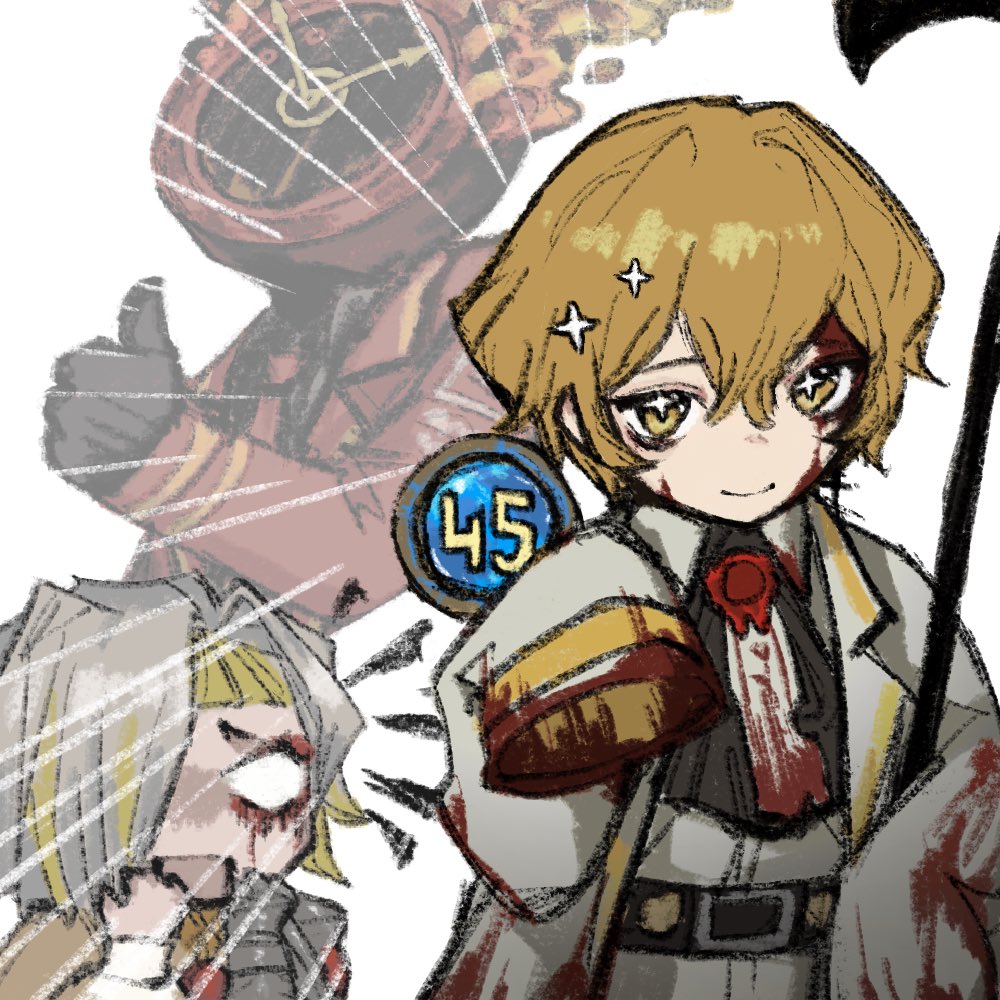 The Big ImageBoard (TBIB) - 1boy 1girl axe blonde hair blood blood on ...