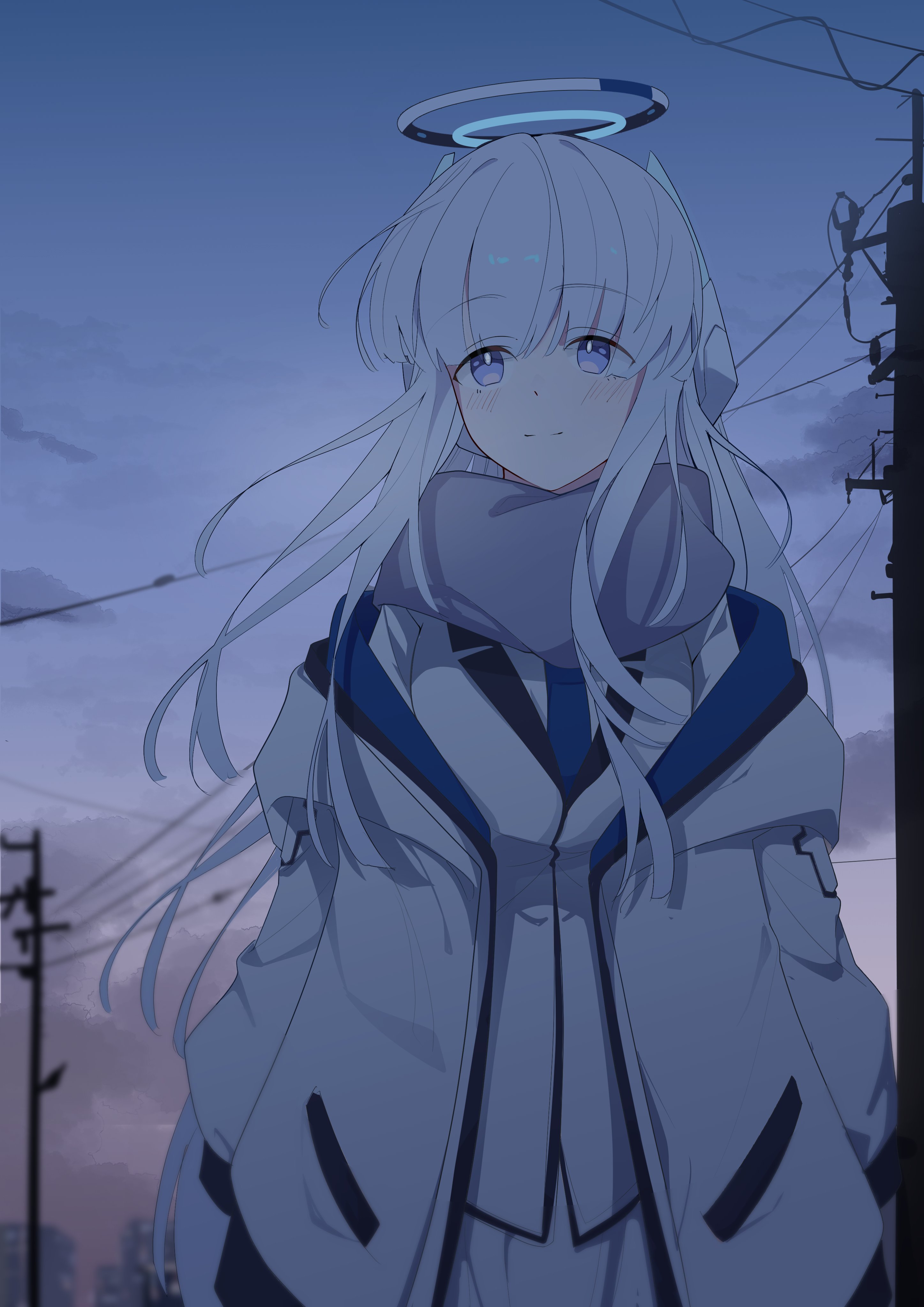 The Big ImageBoard (TBIB) - 1girl absurdres blue archive blue necktie blush closed mouth ...