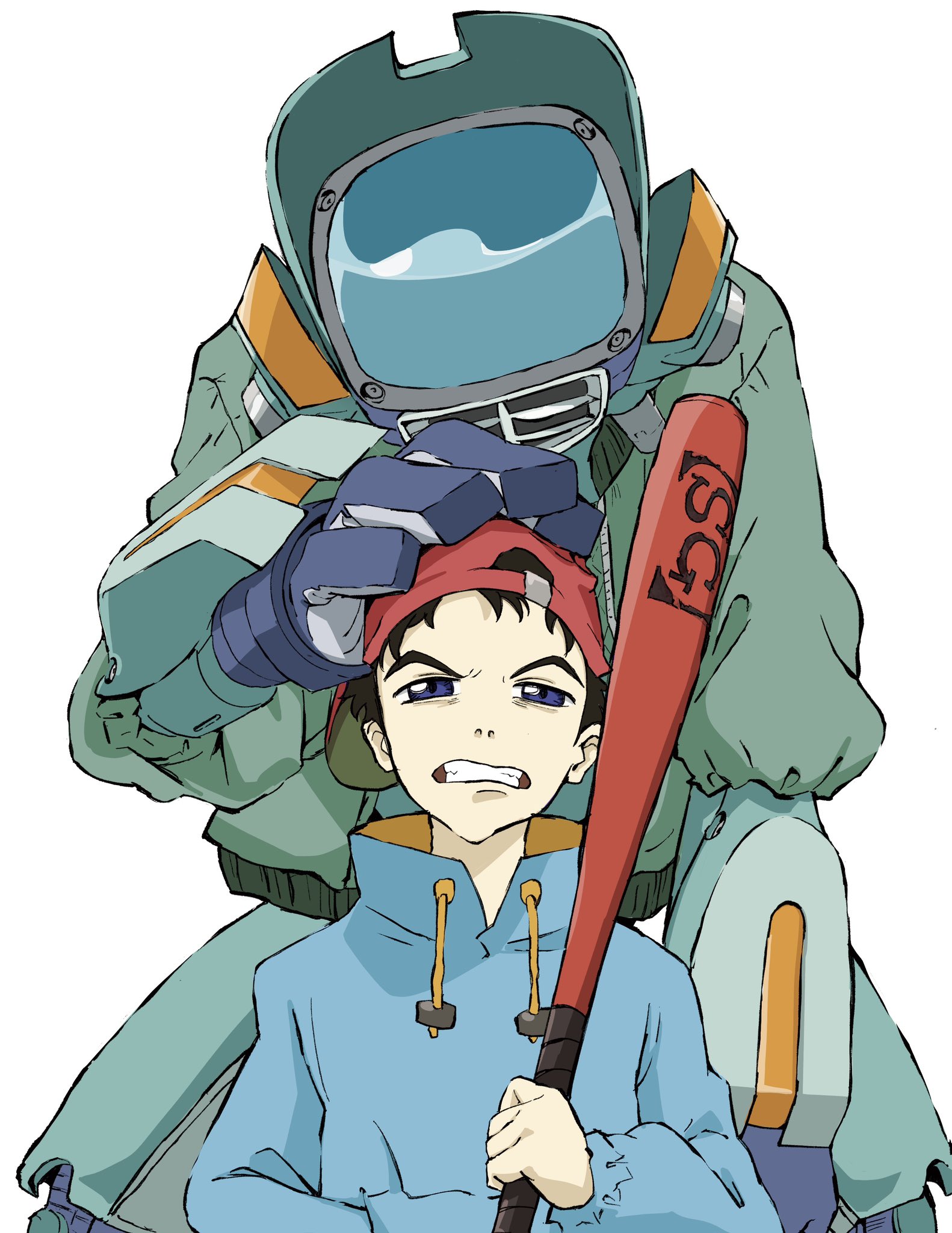 The Big ImageBoard (TBIB) - baseball bat baseball cap blue eyes blue hoodie canti flcl hat ...