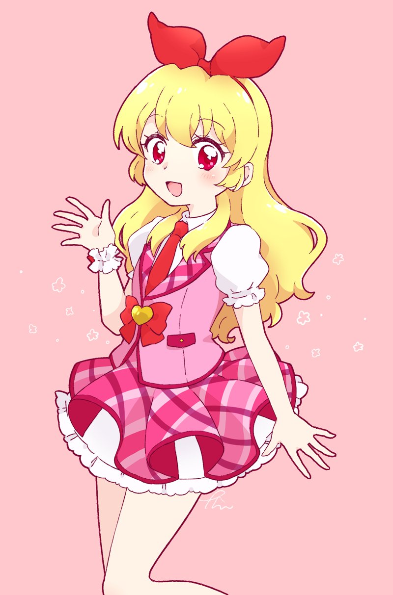 The Big ImageBoard (TBIB) - 1girl :d aikatsu! aikatsu! (series) blonde hair blush bow collared ...