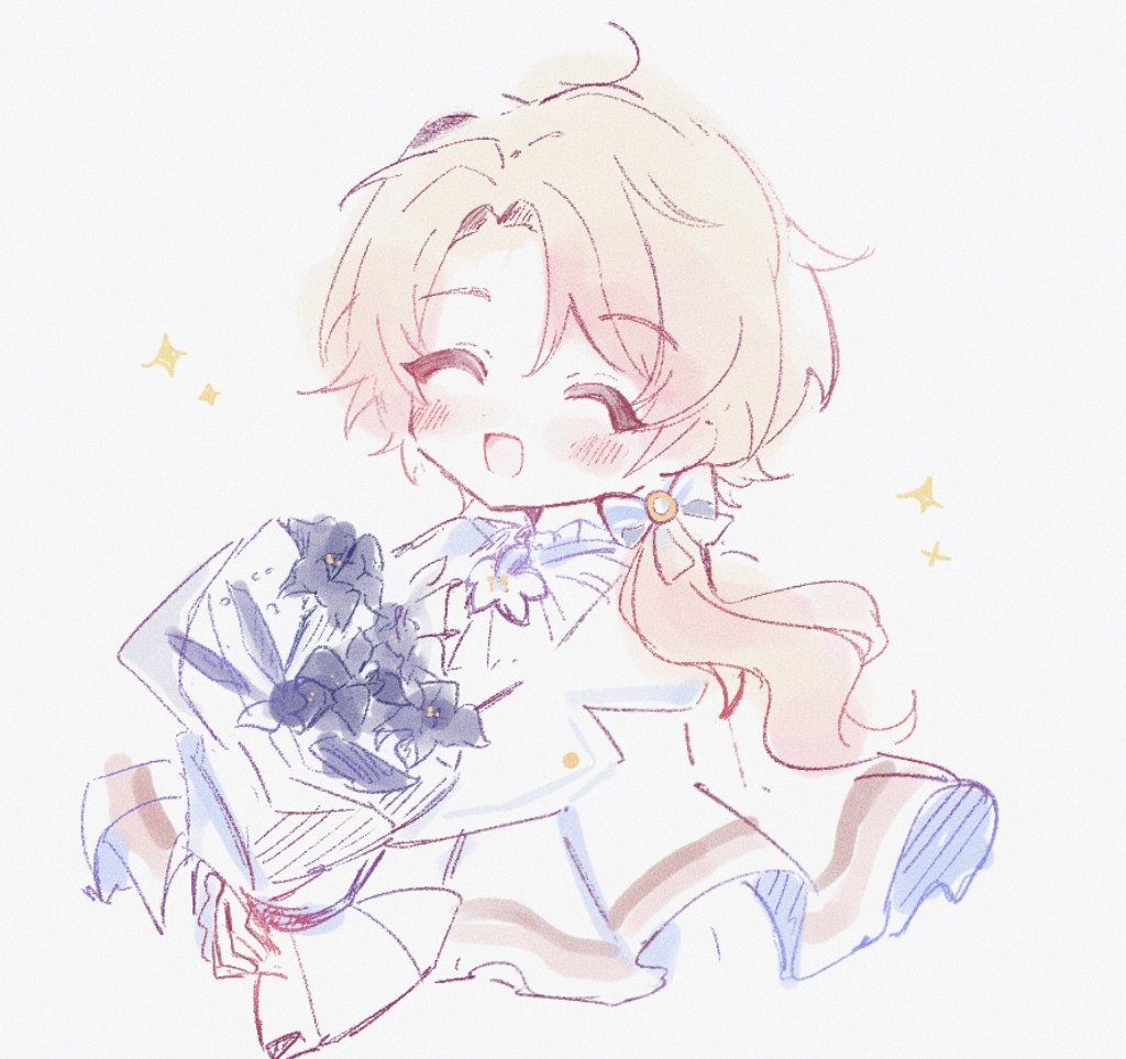 The Big ImageBoard (TBIB) - 1boy blonde hair bouquet bow cape closed ...