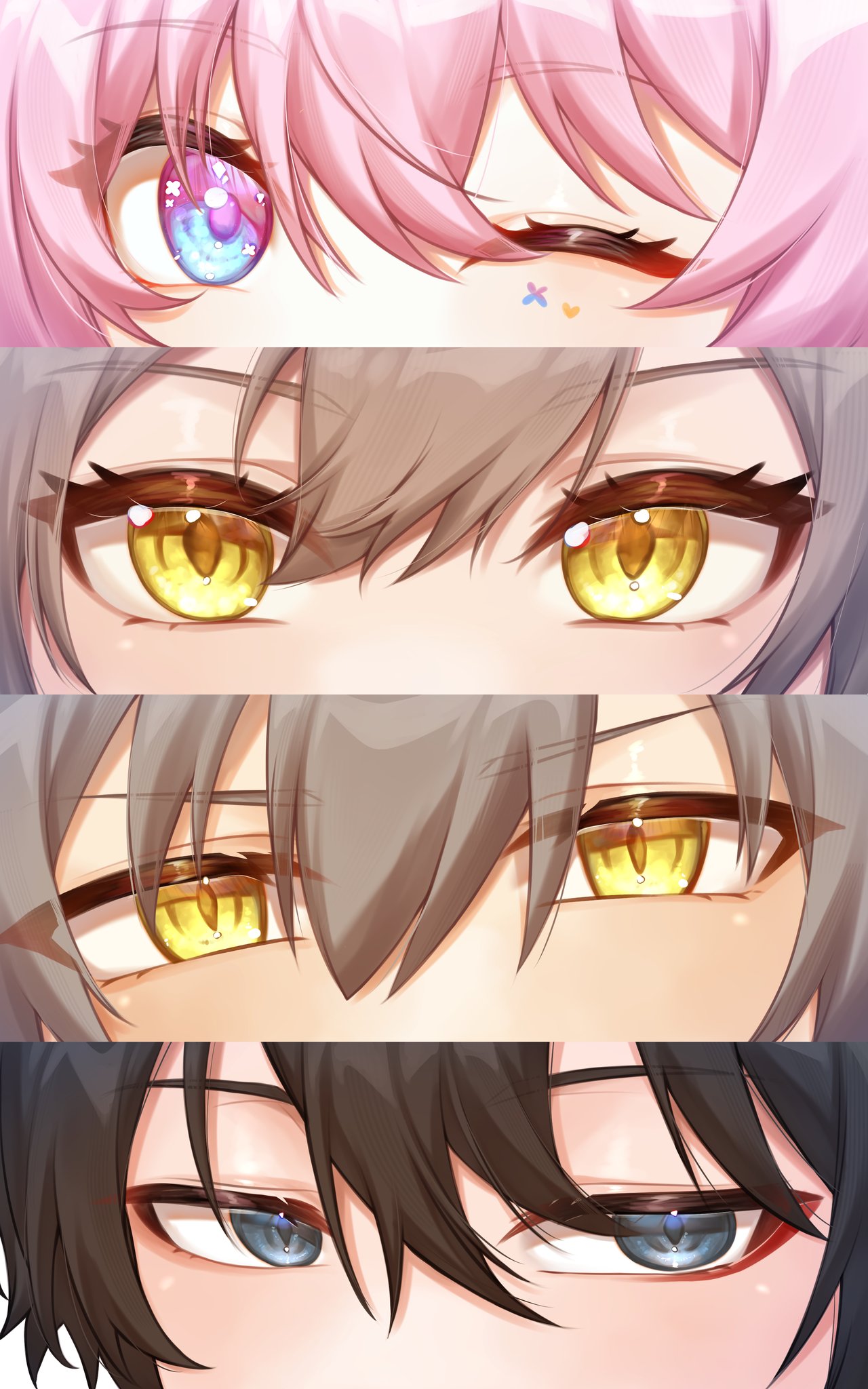 The Big ImageBoard (TBIB) - 2boys 2girls black hair blue eyes blush ...