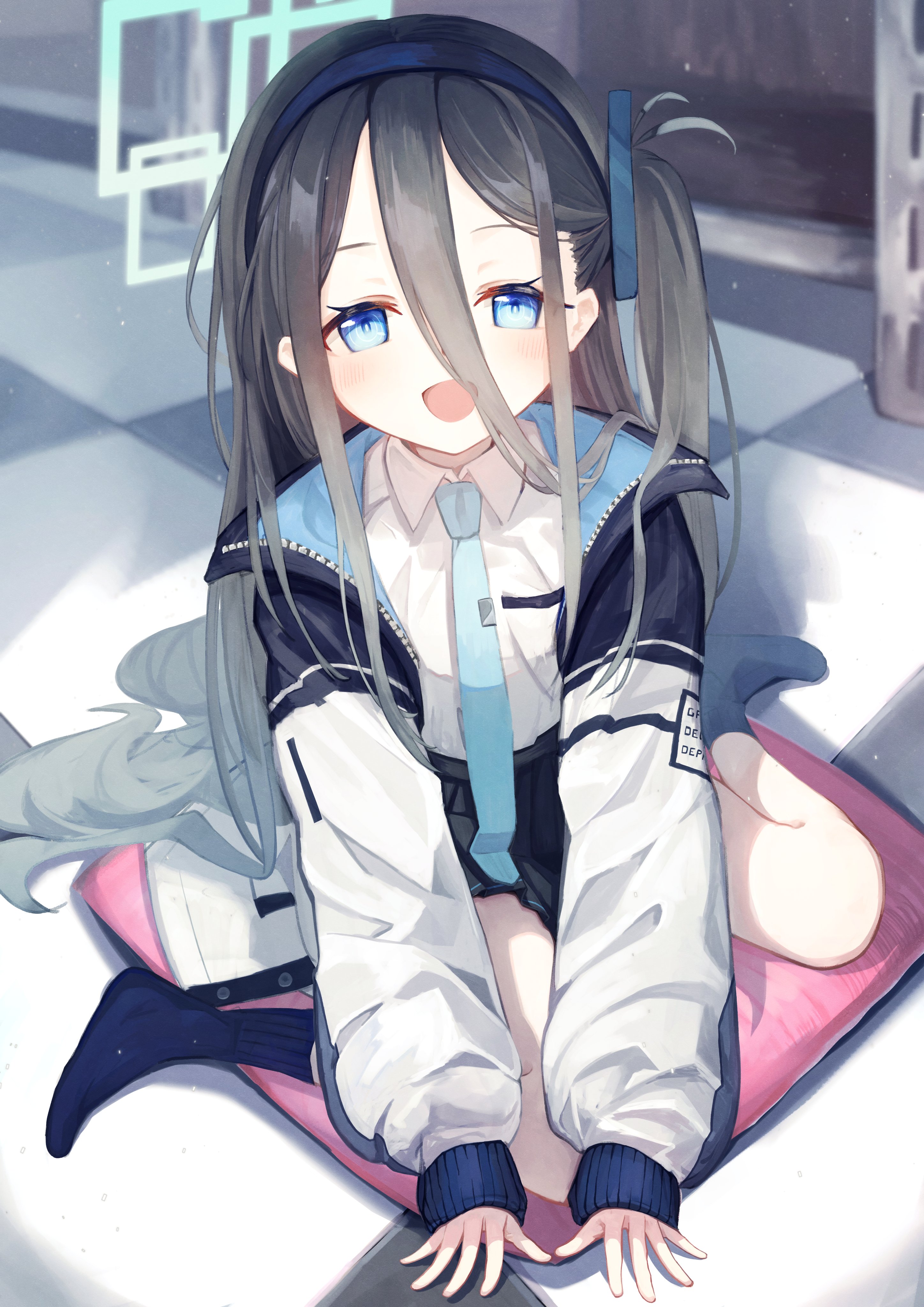 The Big ImageBoard (TBIB) - 1girl absurdly long hair absurdres aris (blue archive) black hair ...