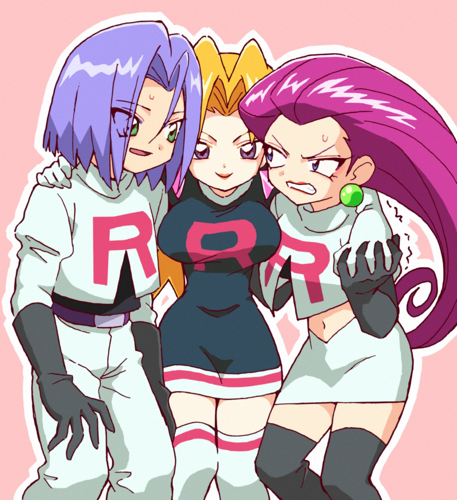 The Big ImageBoard (TBIB) - 1boy 2girls angry blonde hair blue eyes ...