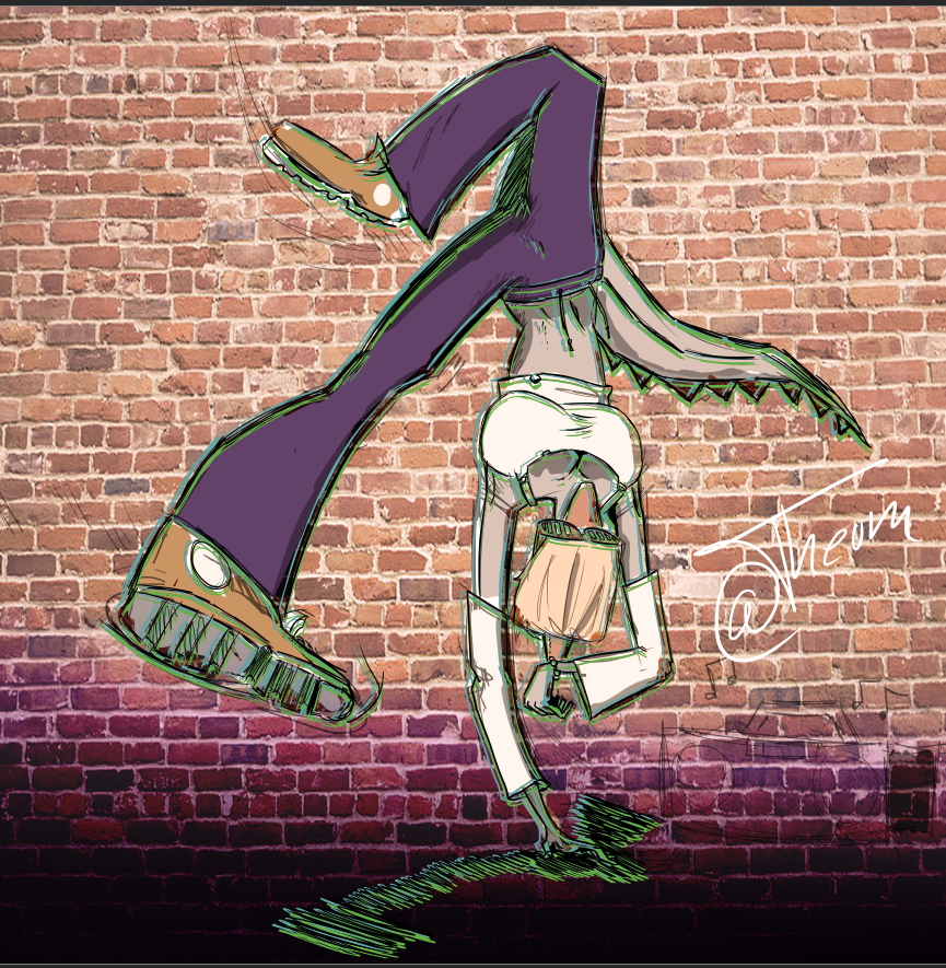 The Big ImageBoard (TBIB) - anthro blonde hair breakdancing cavemanon ...