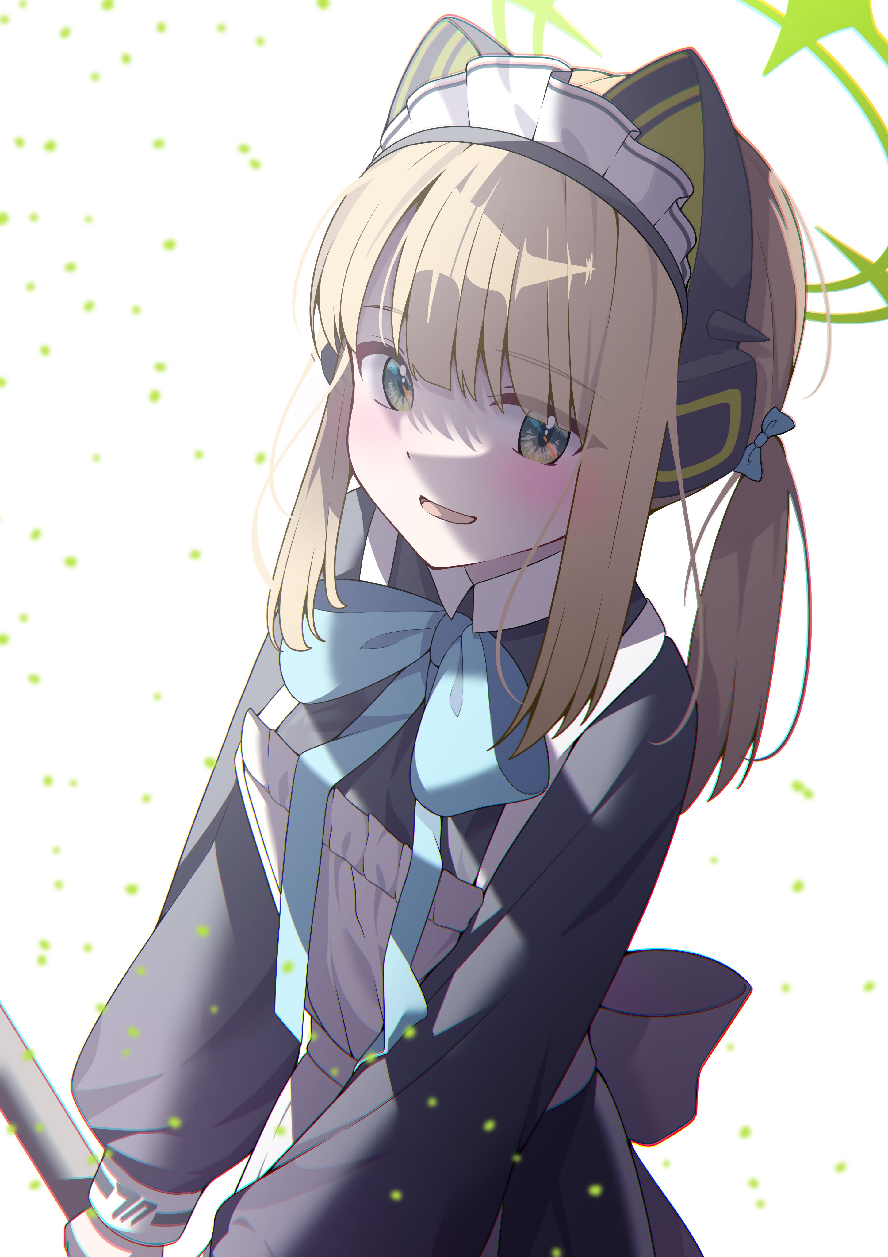 The Big ImageBoard (TBIB) - 1girl absurdres animal ear headphones animal ears apron blonde hair ...