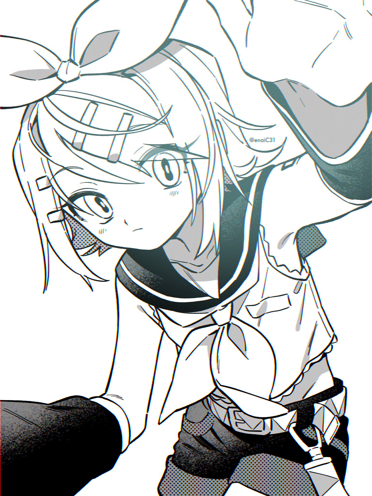 The Big ImageBoard (TBIB) - 1girl belt blush bow closed mouth ...