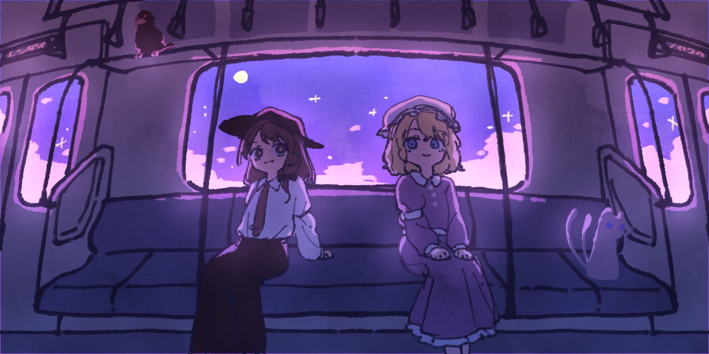 The Big Imageboard Tbib 2girls Armband Bird Black Skirt Blonde Hair Blush Brown Eyes Brown