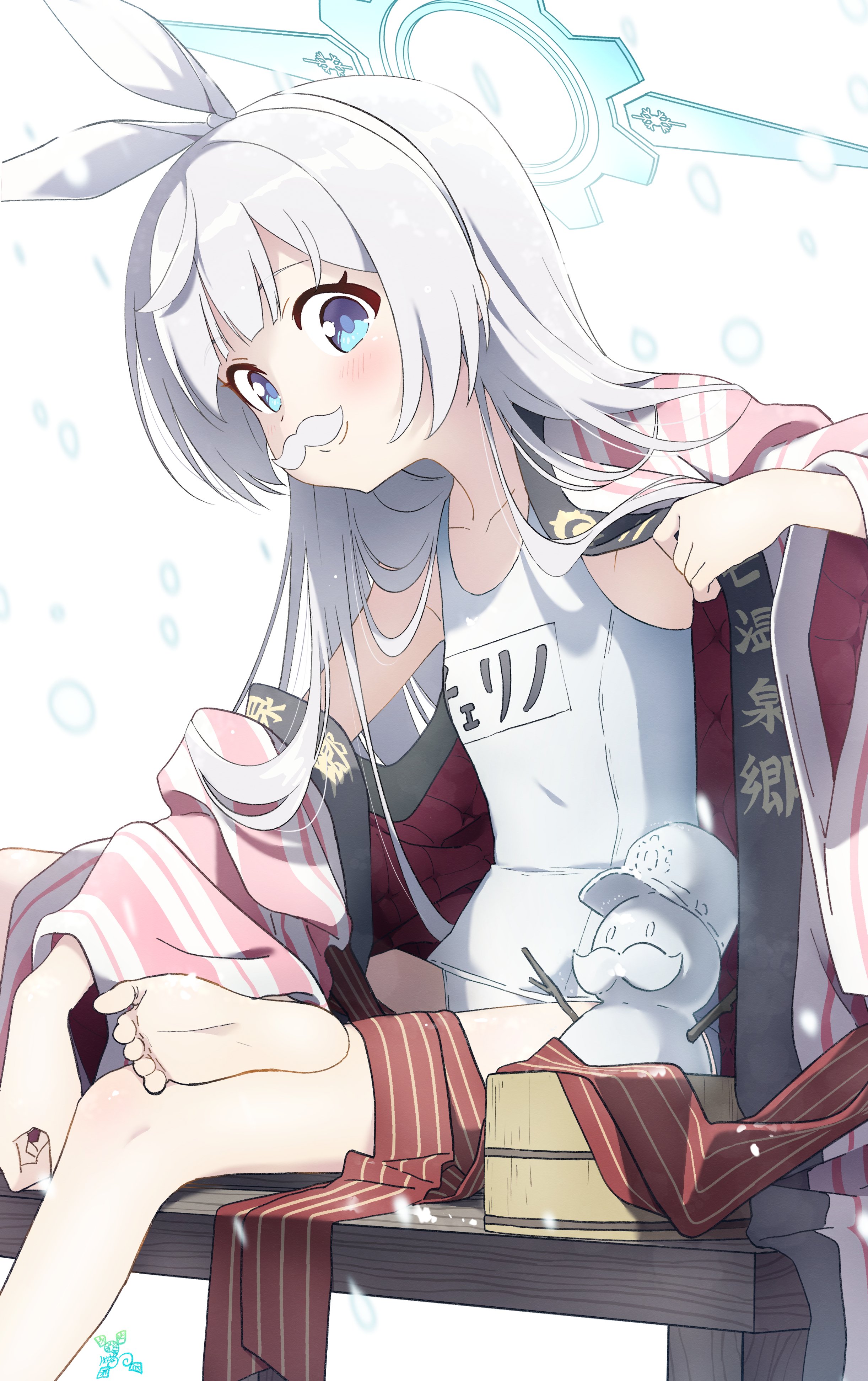The Big ImageBoard (TBIB) - 1girl absurdres barefoot blue archive blue ...