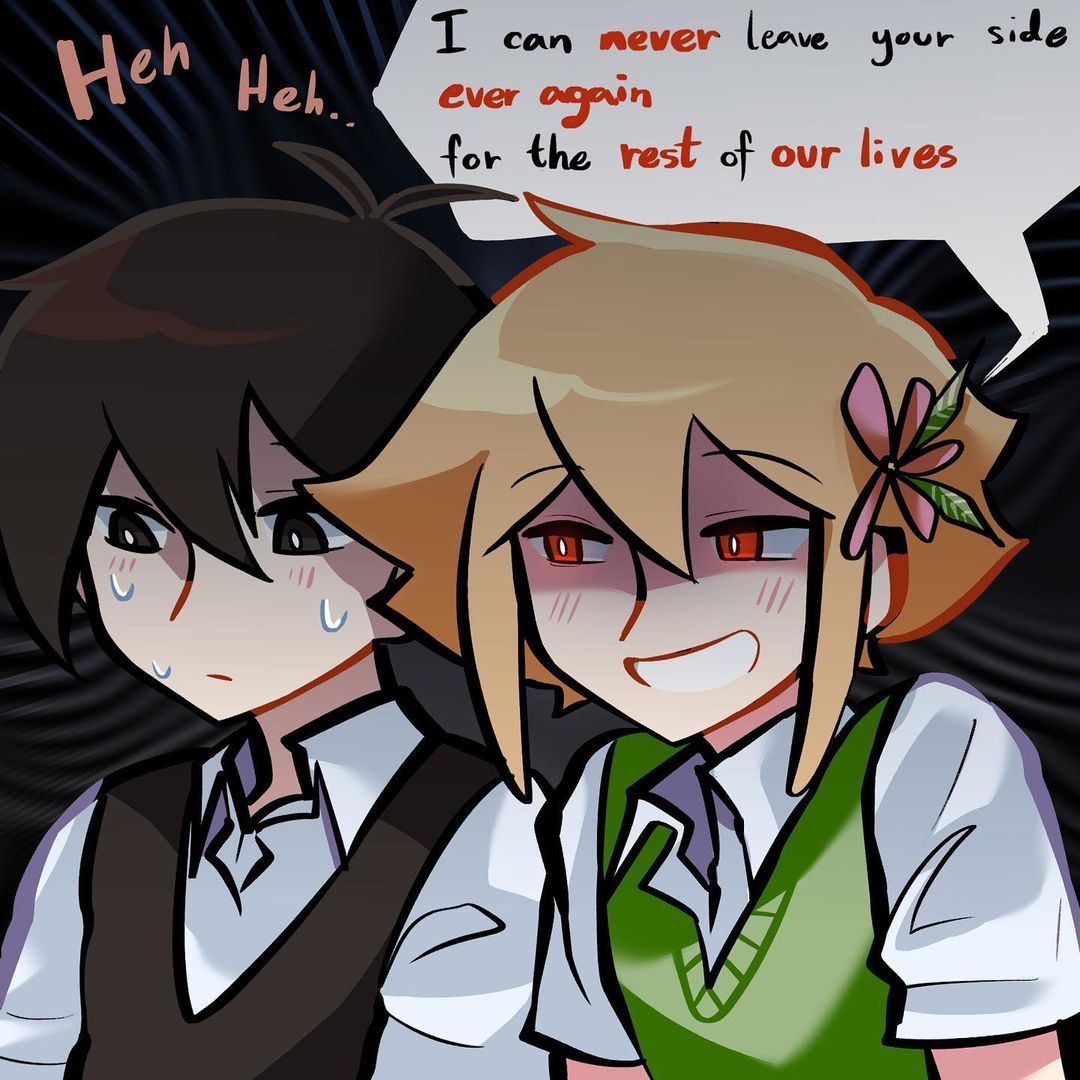 The Big ImageBoard (TBIB) - 2boys basil (omori) black eyes black hair black vest blonde hair ...