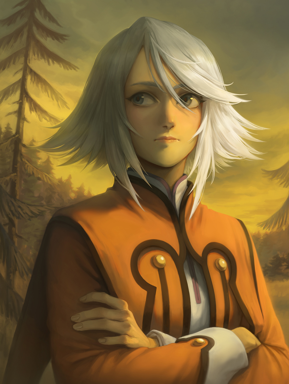 The Big Imageboard Tbib 1girl Blue Eyes Blush Crossed Arms Flipped