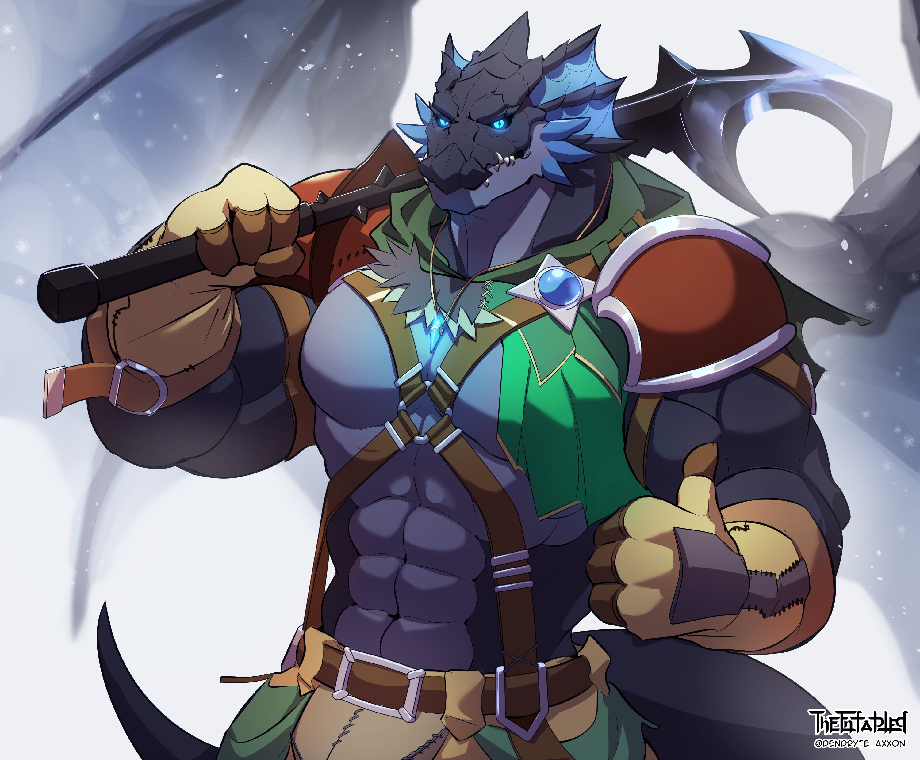 The Big ImageBoard (TBIB) - 2022 4 fingers absurd res anthro belt black body blue eyes ...