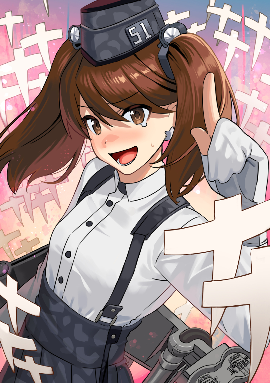 The Big Imageboard Tbib 1girl Akagi Kurage Anchor Hair Ornament