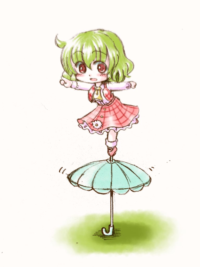 The Big ImageBoard (TBIB) - 1girl ascot balancing blush buttons chibi ...