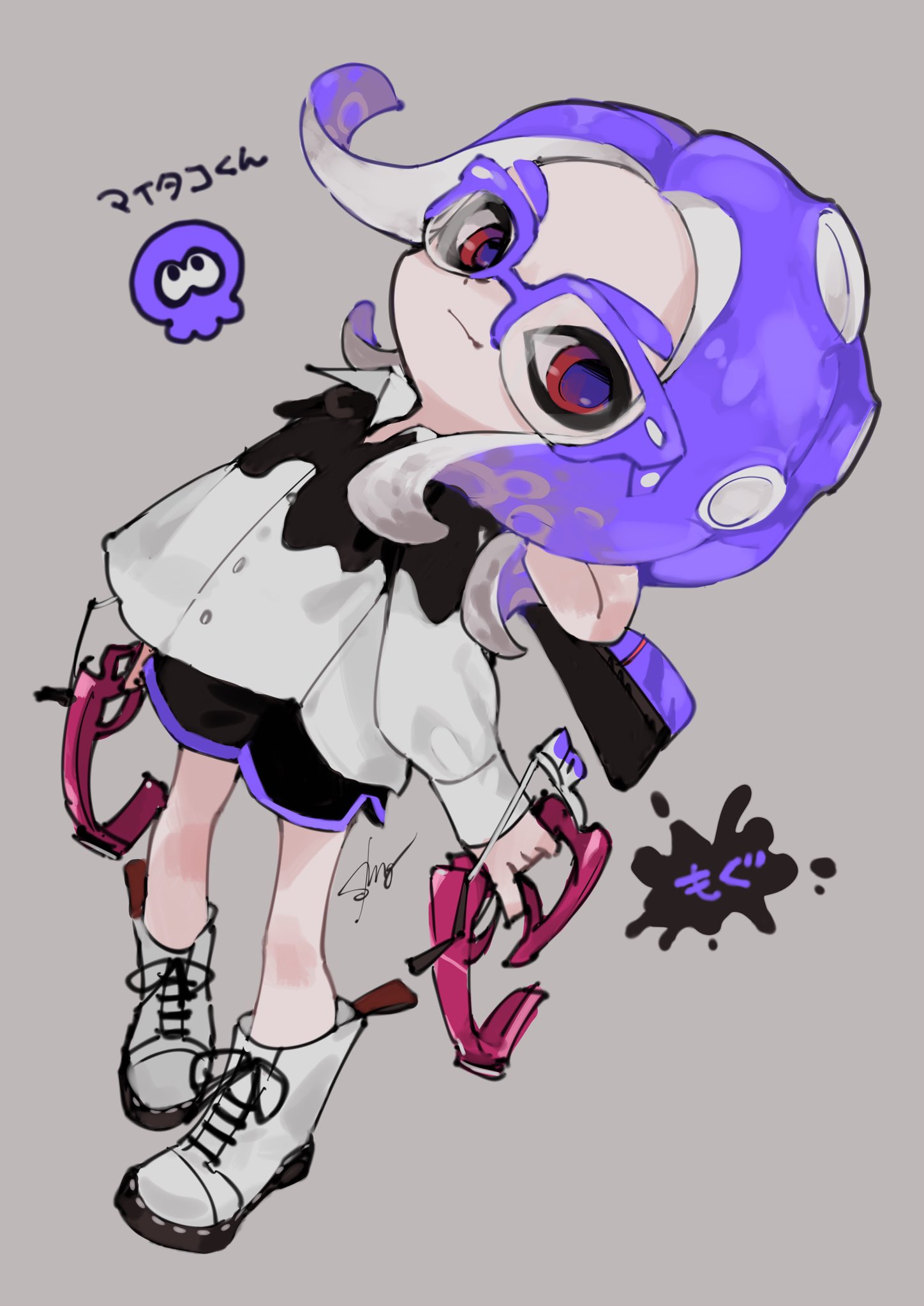 The Big ImageBoard (TBIB) - 1girl buttons dapple dualies (splatoon ...
