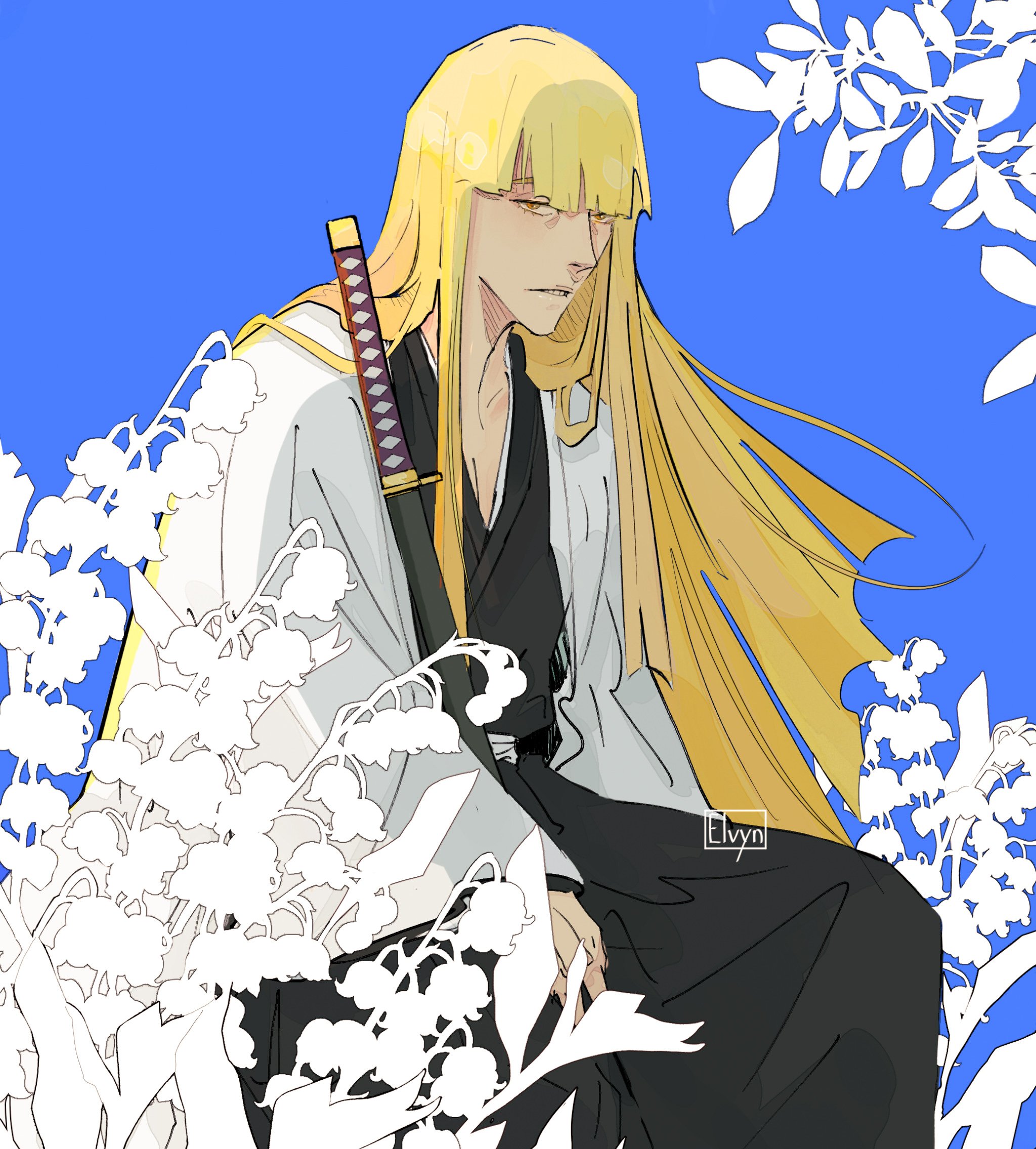 The Big ImageBoard (TBIB) - 1boy artist name black haori bleach bleach ...