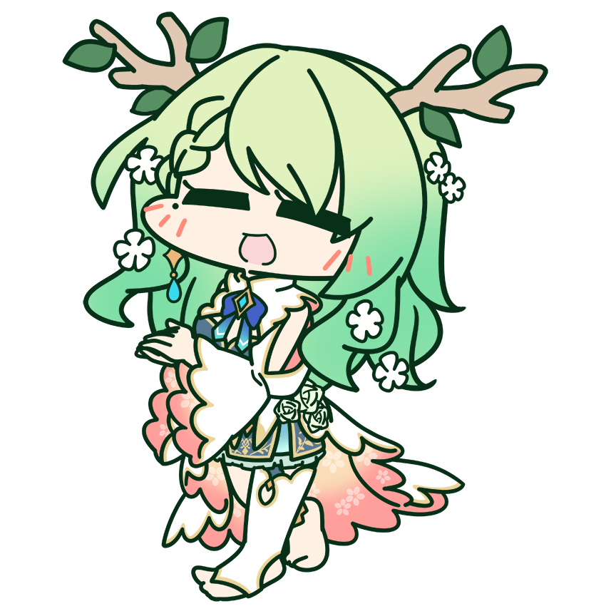 The Big ImageBoard (TBIB) - 1girl :d = = aka shiba antlers barefoot ...