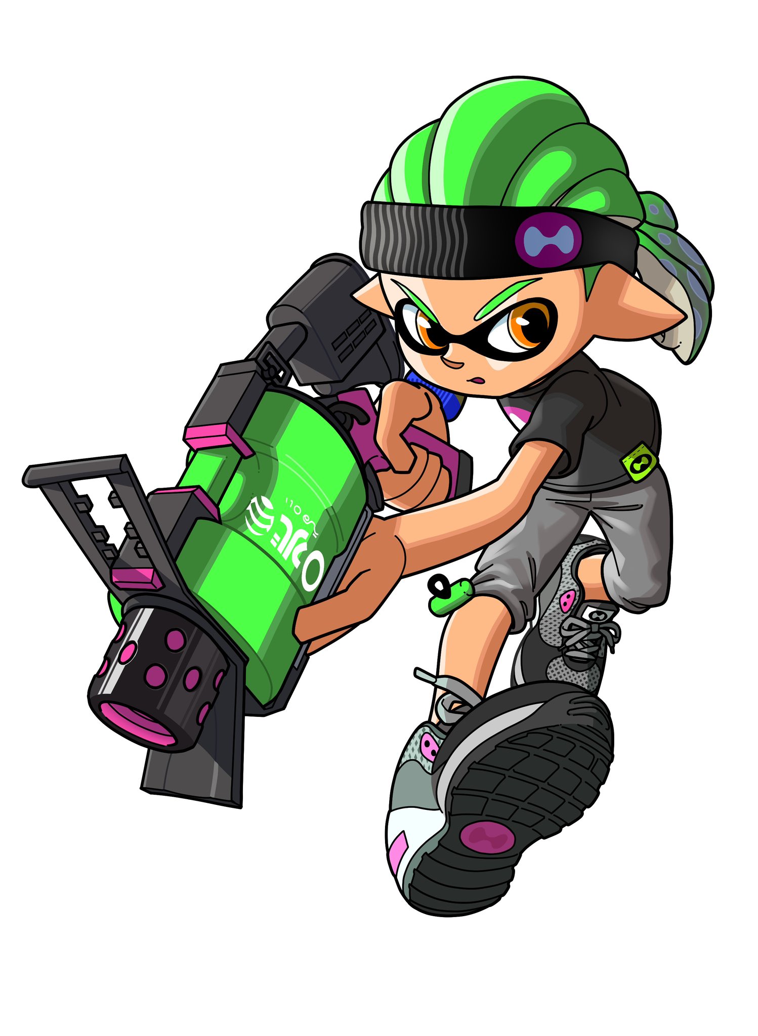 The Big ImageBoard (TBIB) - .52 gal (splatoon) 1boy black headband ...