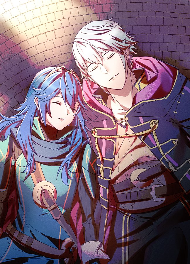 The Big ImageBoard (TBIB) - 1boy 1girl ameno (a meno0) belt blue hair ...
