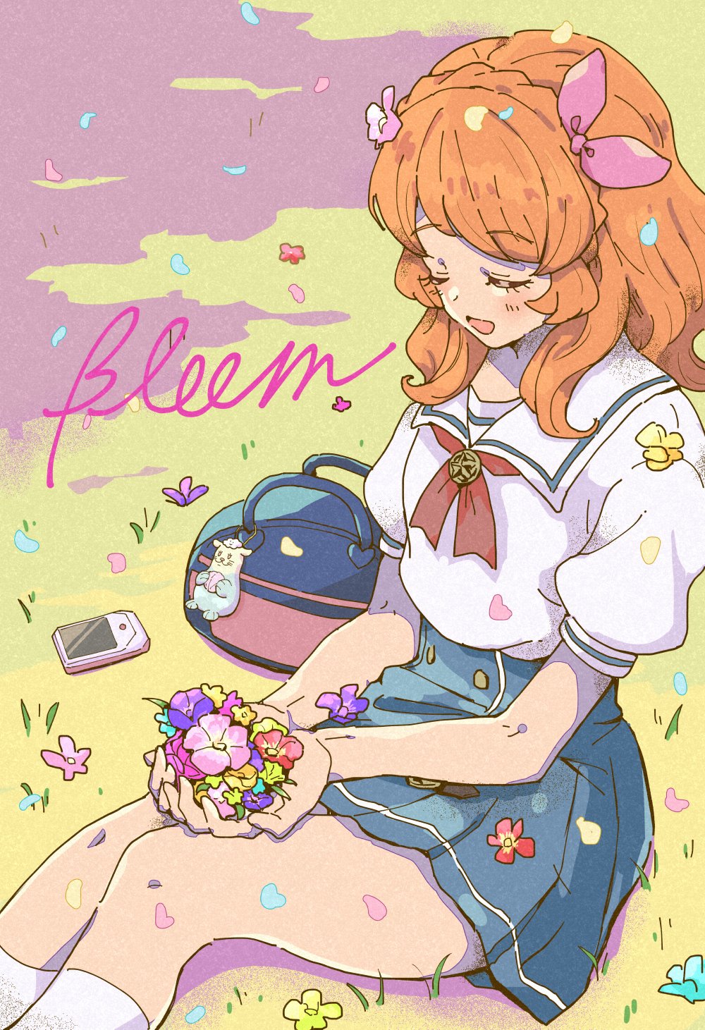 The Big ImageBoard (TBIB) - 1girl :d aikatsu! aikatsu! (series) bag bag charm blue skirt blush ...