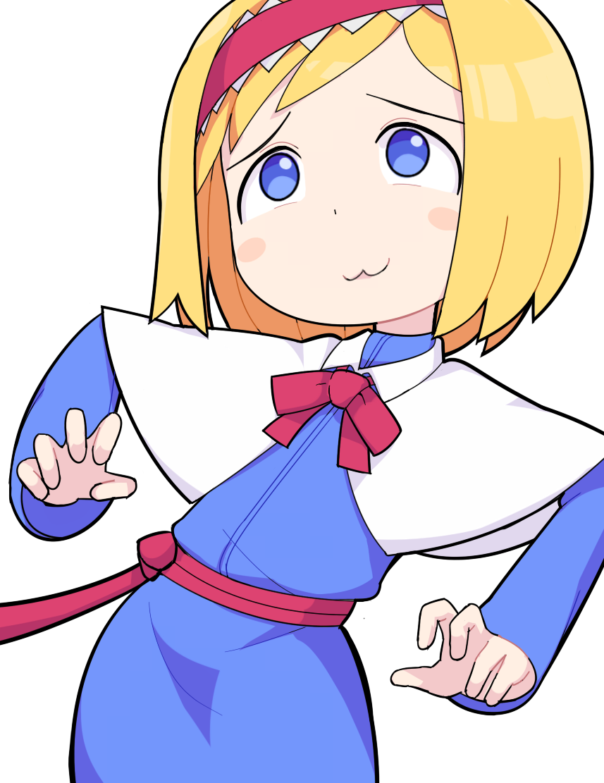 The Big ImageBoard (TBIB) - 1girl :3 alice margatroid blonde hair blue dress blue eyes blush bow ...