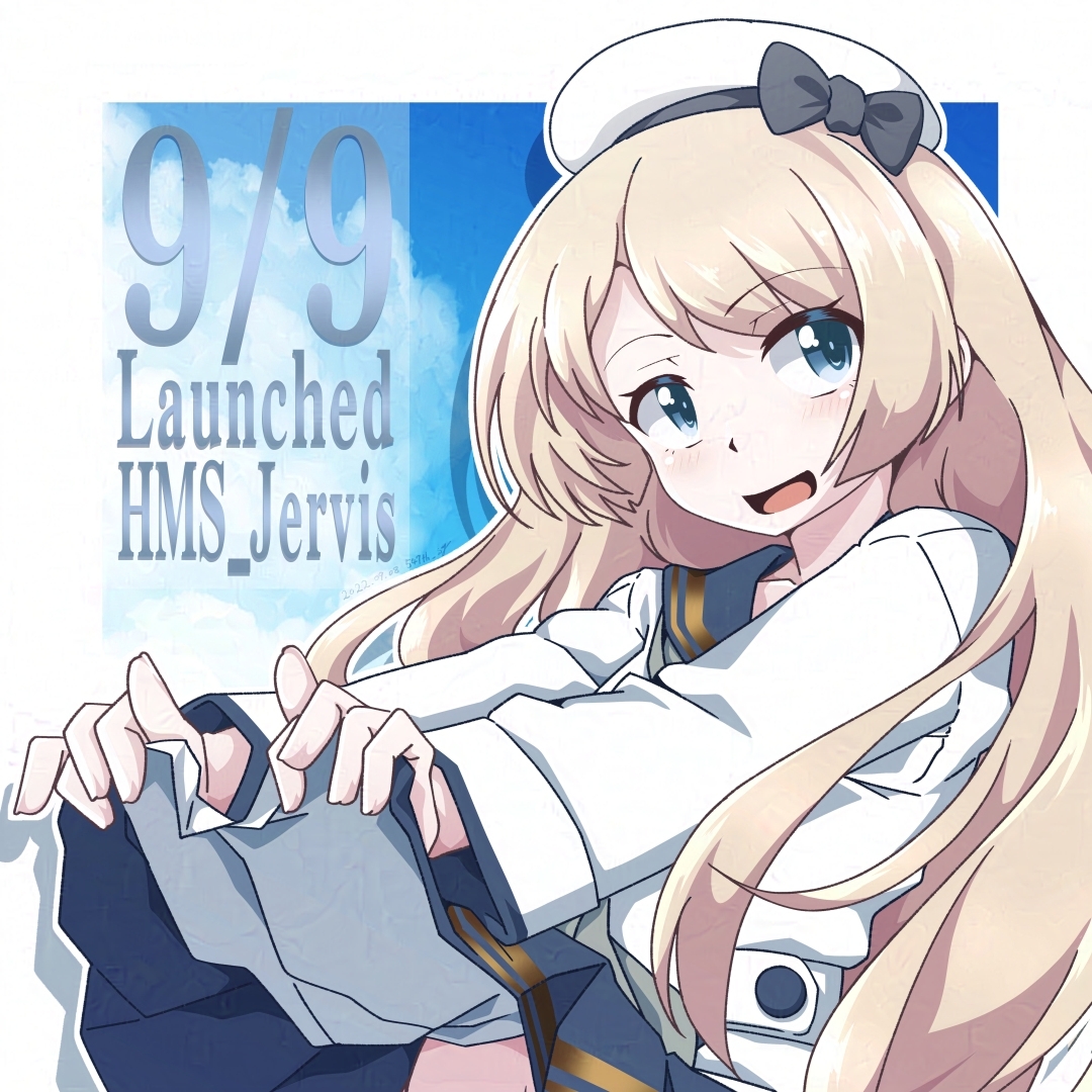 The Big ImageBoard (TBIB) - 1girl 547th sy black sailor collar blue sky character name clothes ...