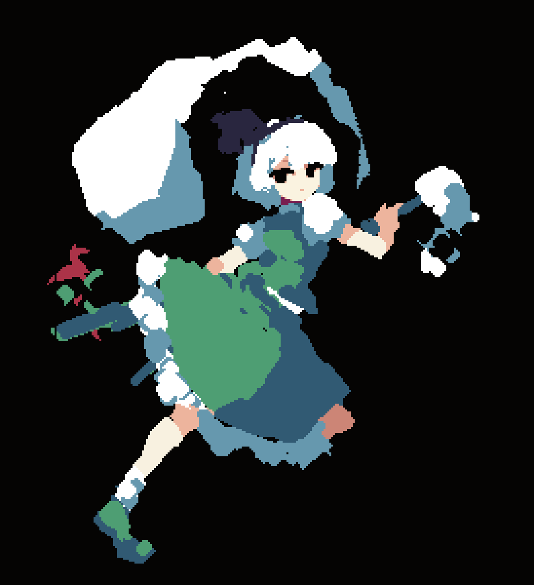 The Big Imageboard Tbib 1girl 4qw5 Black Background Black Eyes
