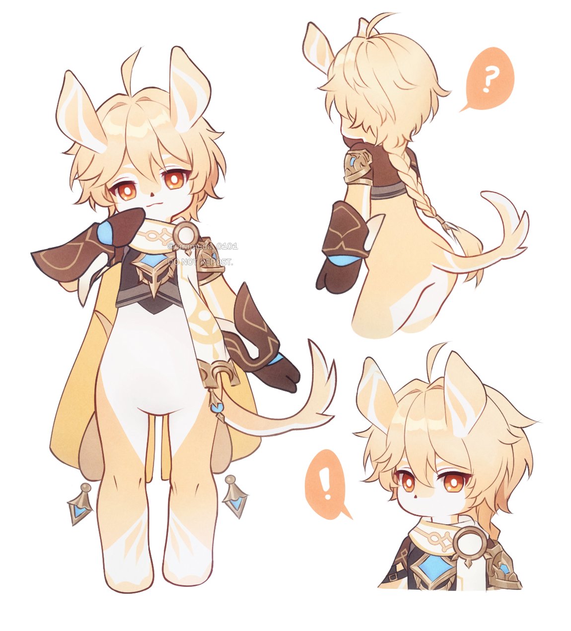 The Big ImageBoard (TBIB) - 1boy ? aether (genshin impact) ahoge animal ...