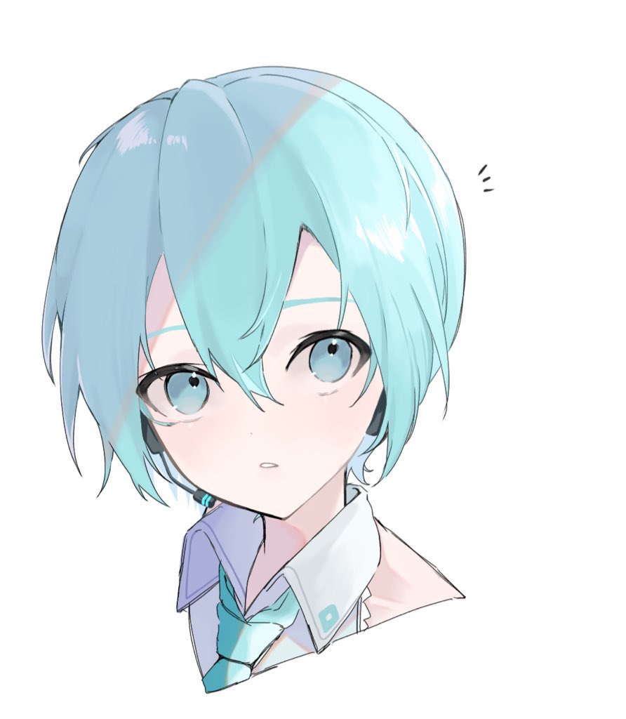 The Big ImageBoard (TBIB) - 1girl alternate hair length alternate hairstyle aqua eyes aqua hair ...