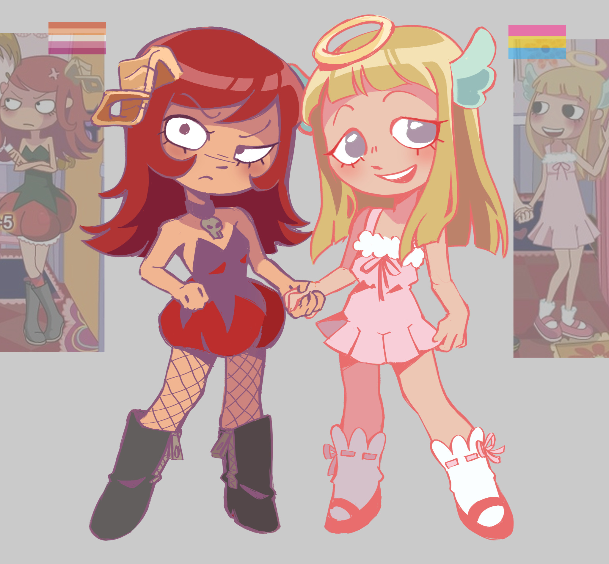 The Big ImageBoard (TBIB) - angel angel (devilish) big-bangss boots bottomwear clothed clothing ...