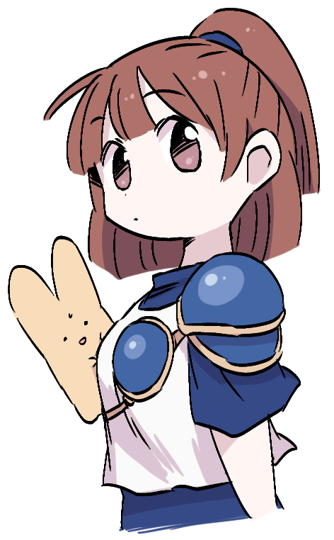 The Big Imageboard Tbib 1girl Arle Nadja Armor Blue Shirt Brown