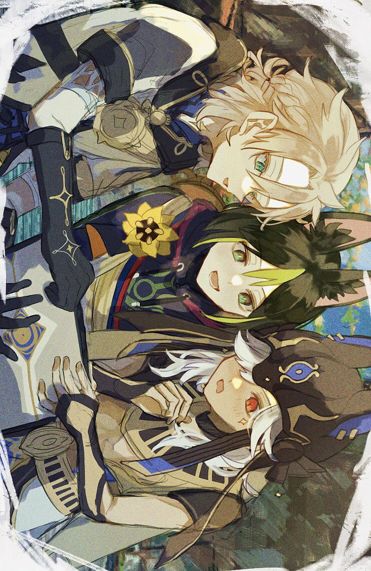 The Big ImageBoard (TBIB) - 3boys al cr91 albedo (genshin impact ...