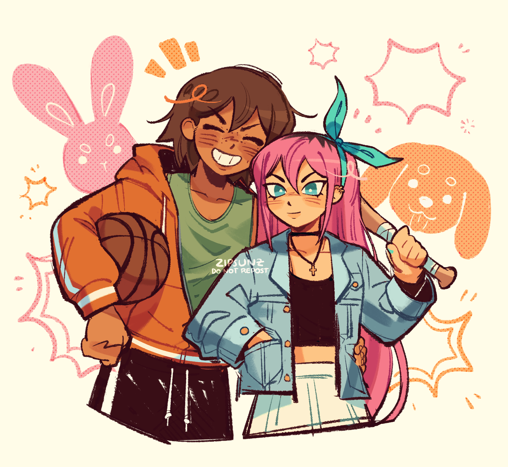 The Big ImageBoard (TBIB) - 1boy 1girl alternate costume artist name aubrey (omori) ball ...