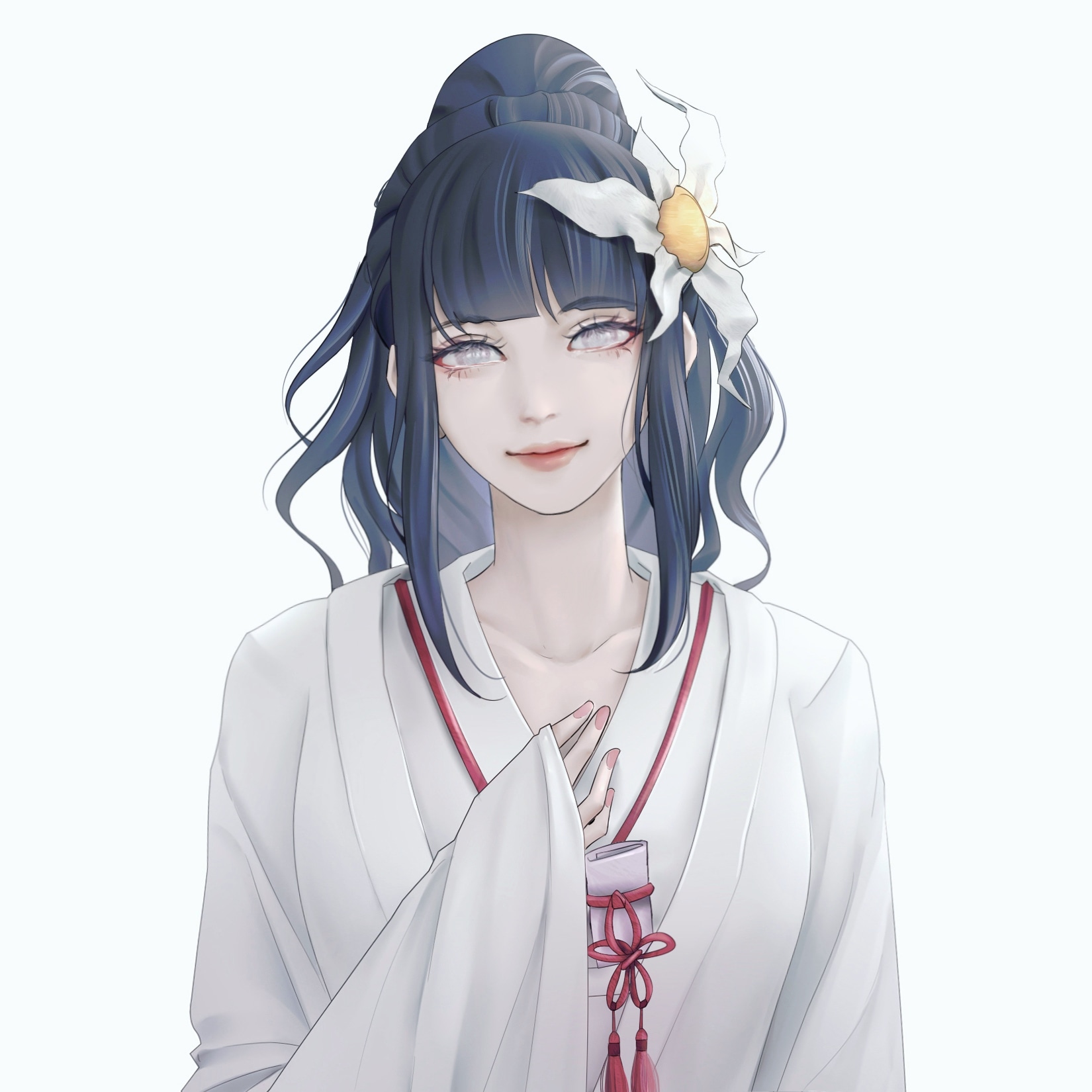 The Big Imageboard Tbib 1girl Alternate Hairstyle Black Hair Blunt