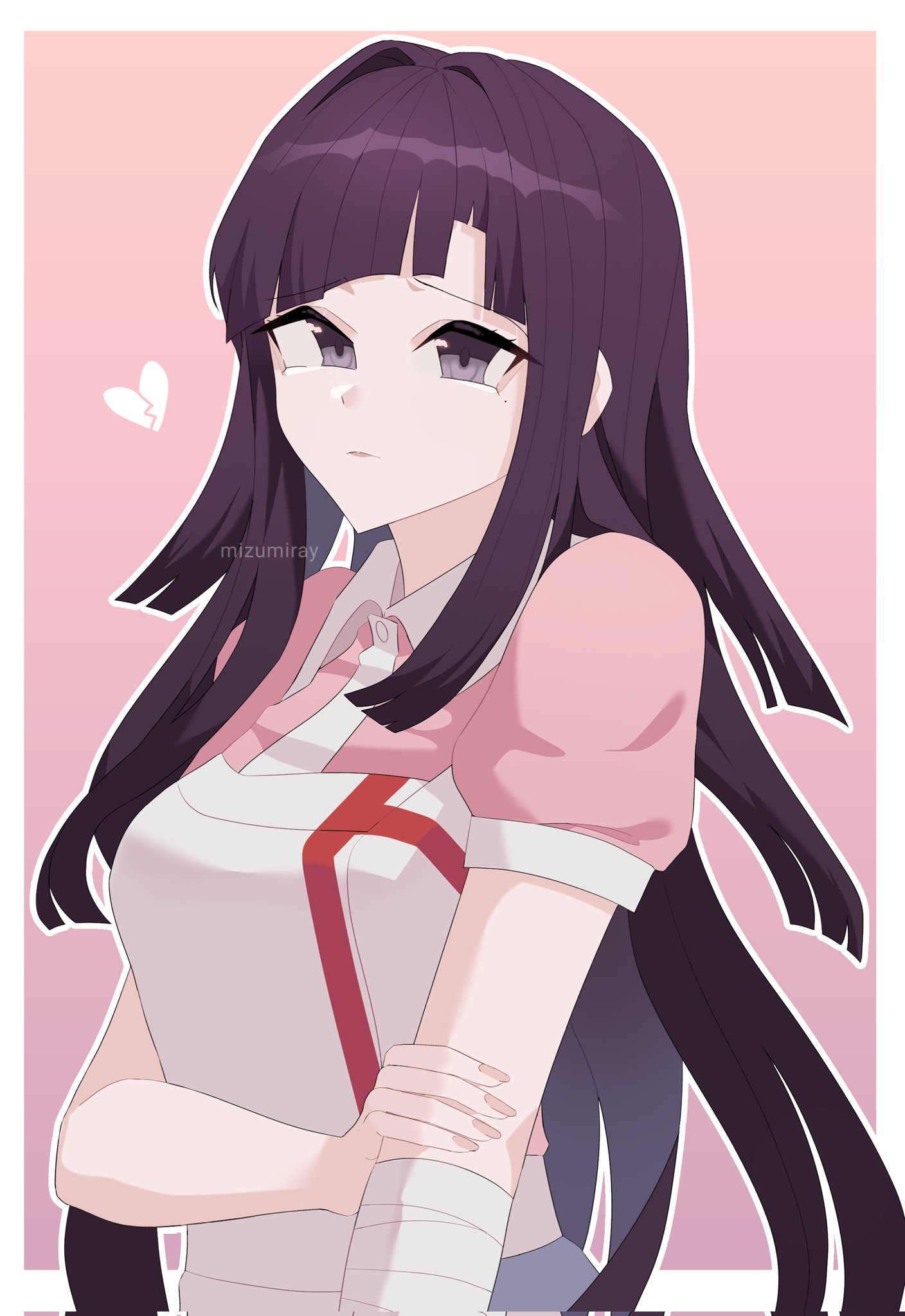 The Big ImageBoard (TBIB) - 1girl apron artist name bandaged arm ...